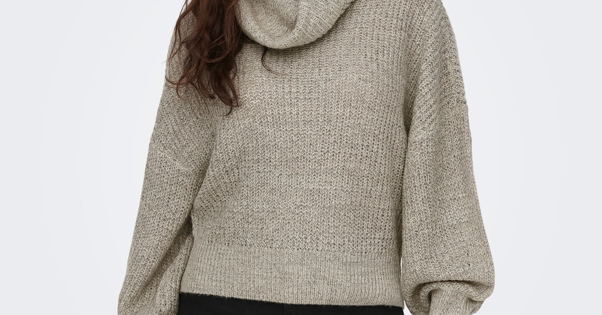 Roll neck Pullover | Light Grey | ONLY®