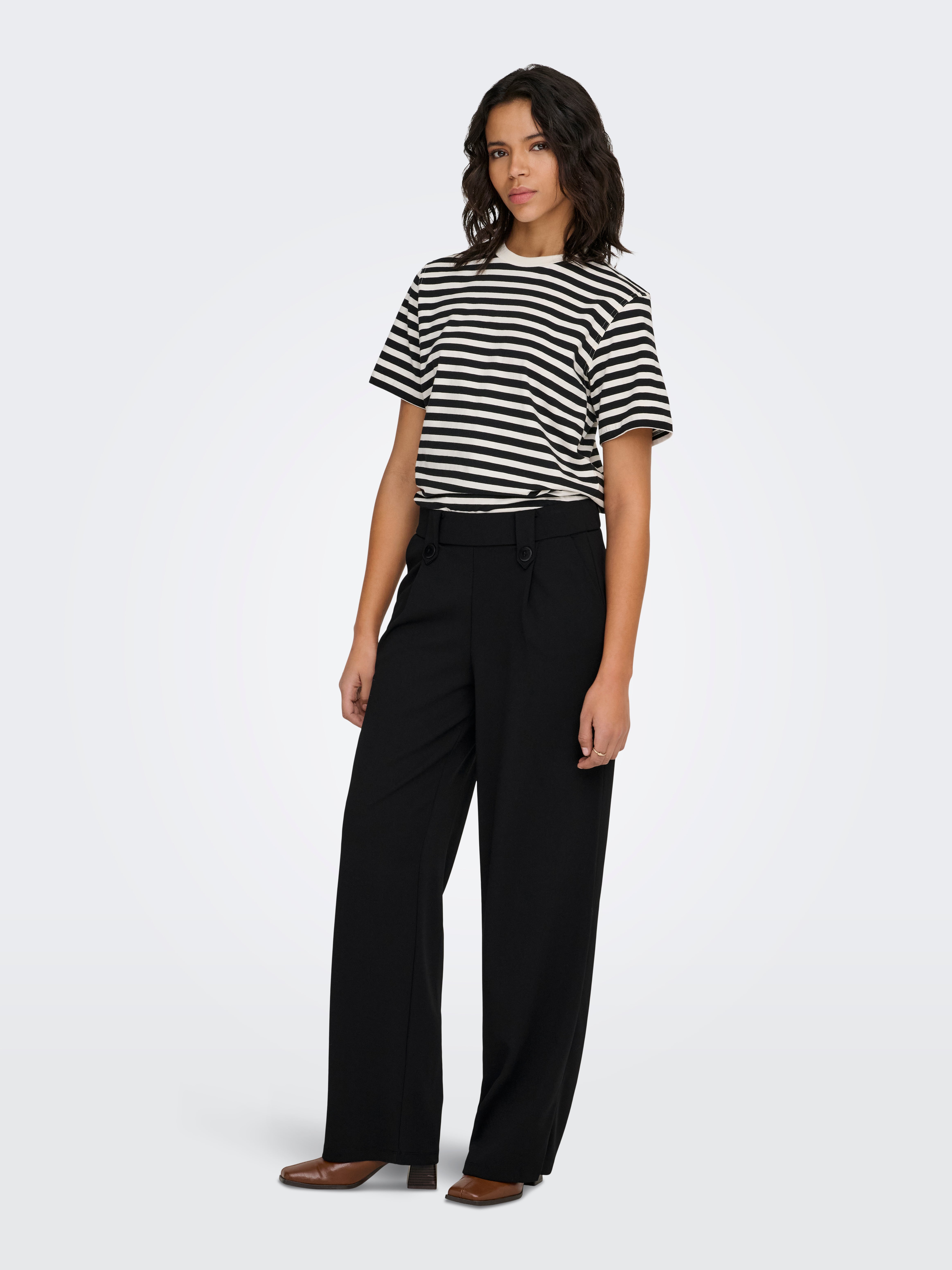 Solid colored Trousers | Black | ONLY®