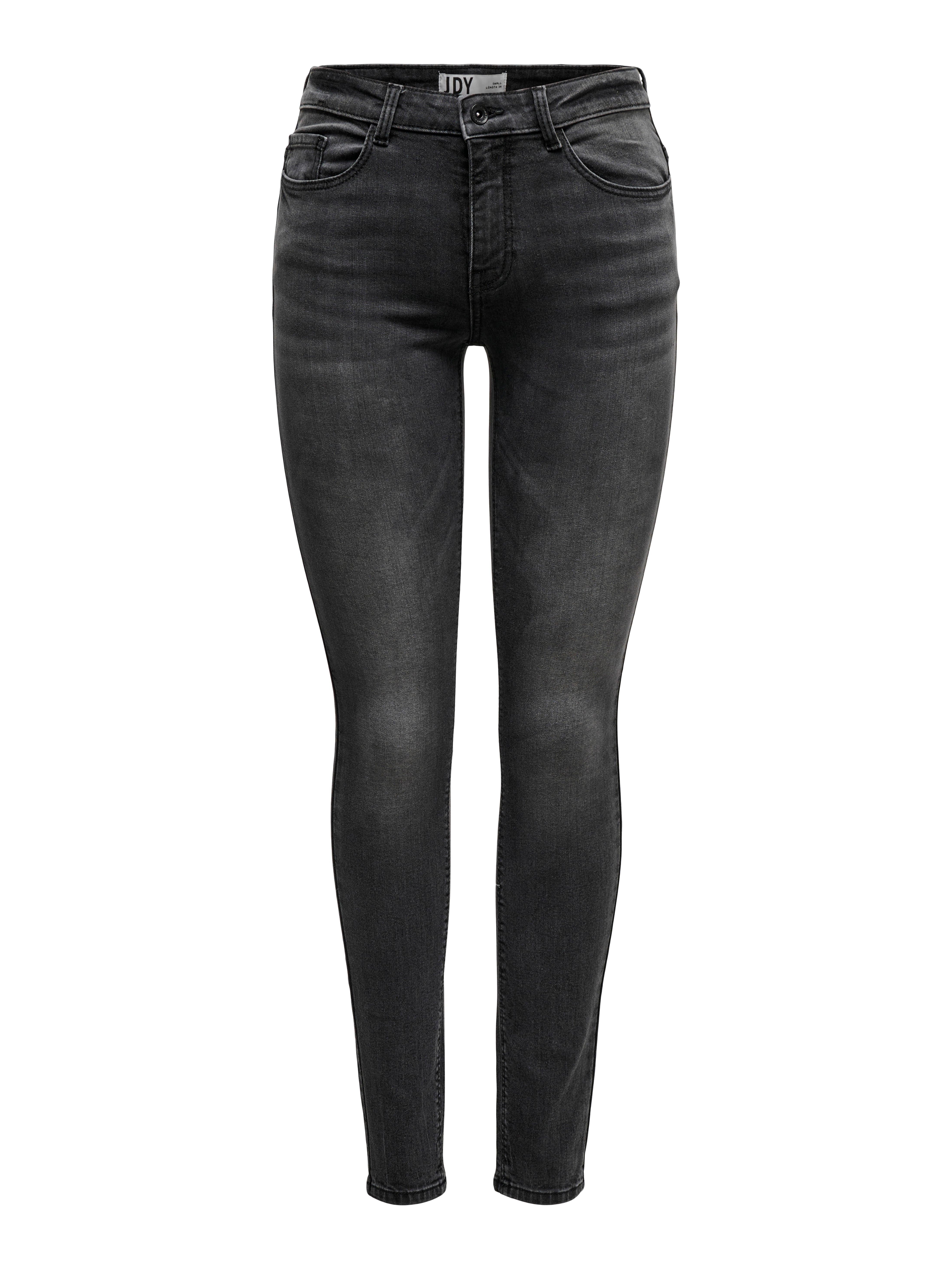 JDYBlume Mid-waist Skinny jeans | Zwart | ONLY®