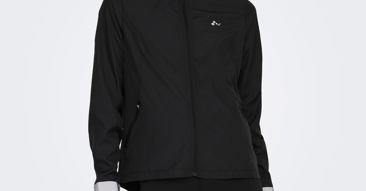 High neck Thumbhole cuffs Jacket | Black | ONLY®