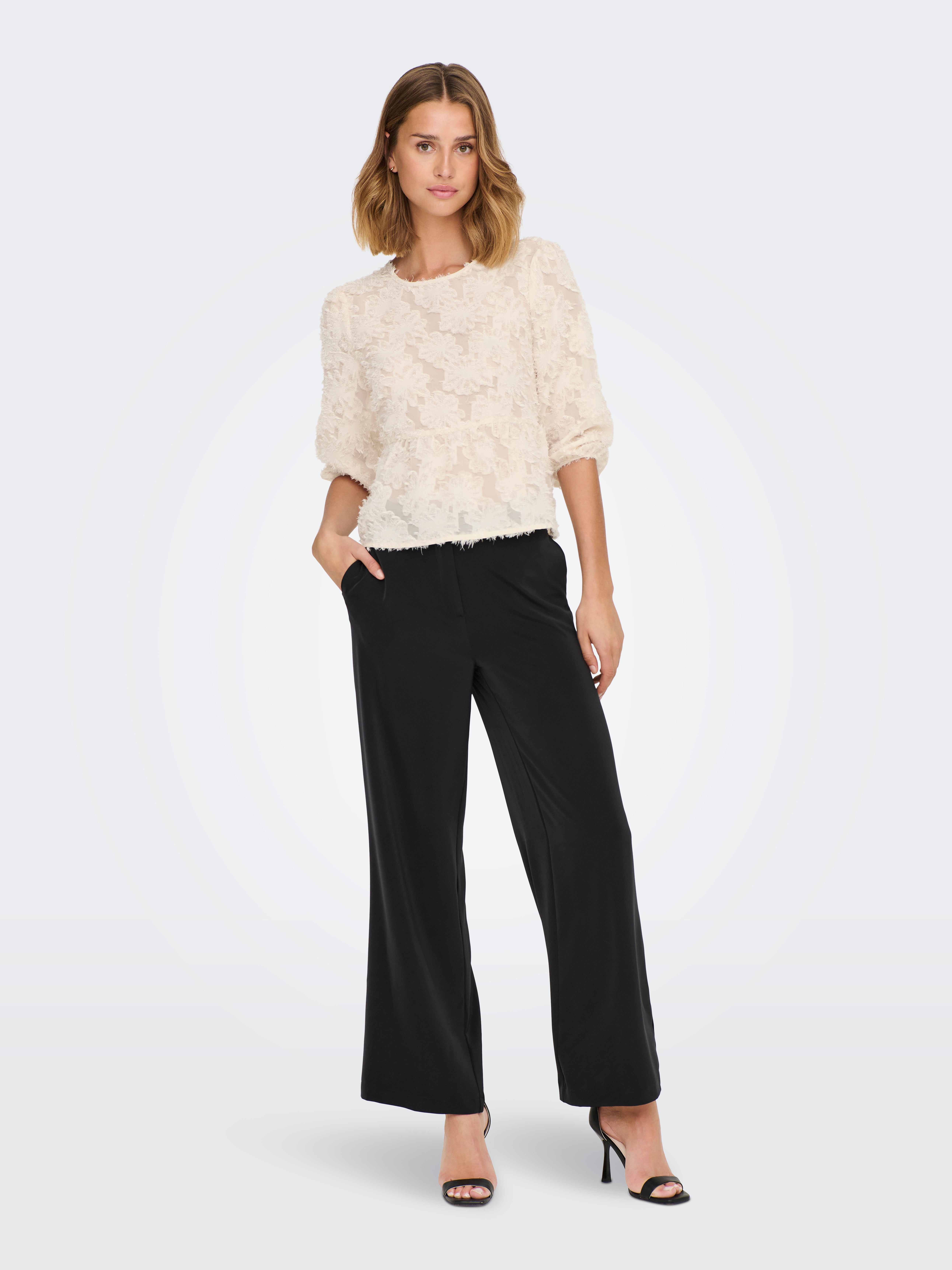 Textured top | Off White | ONLY®