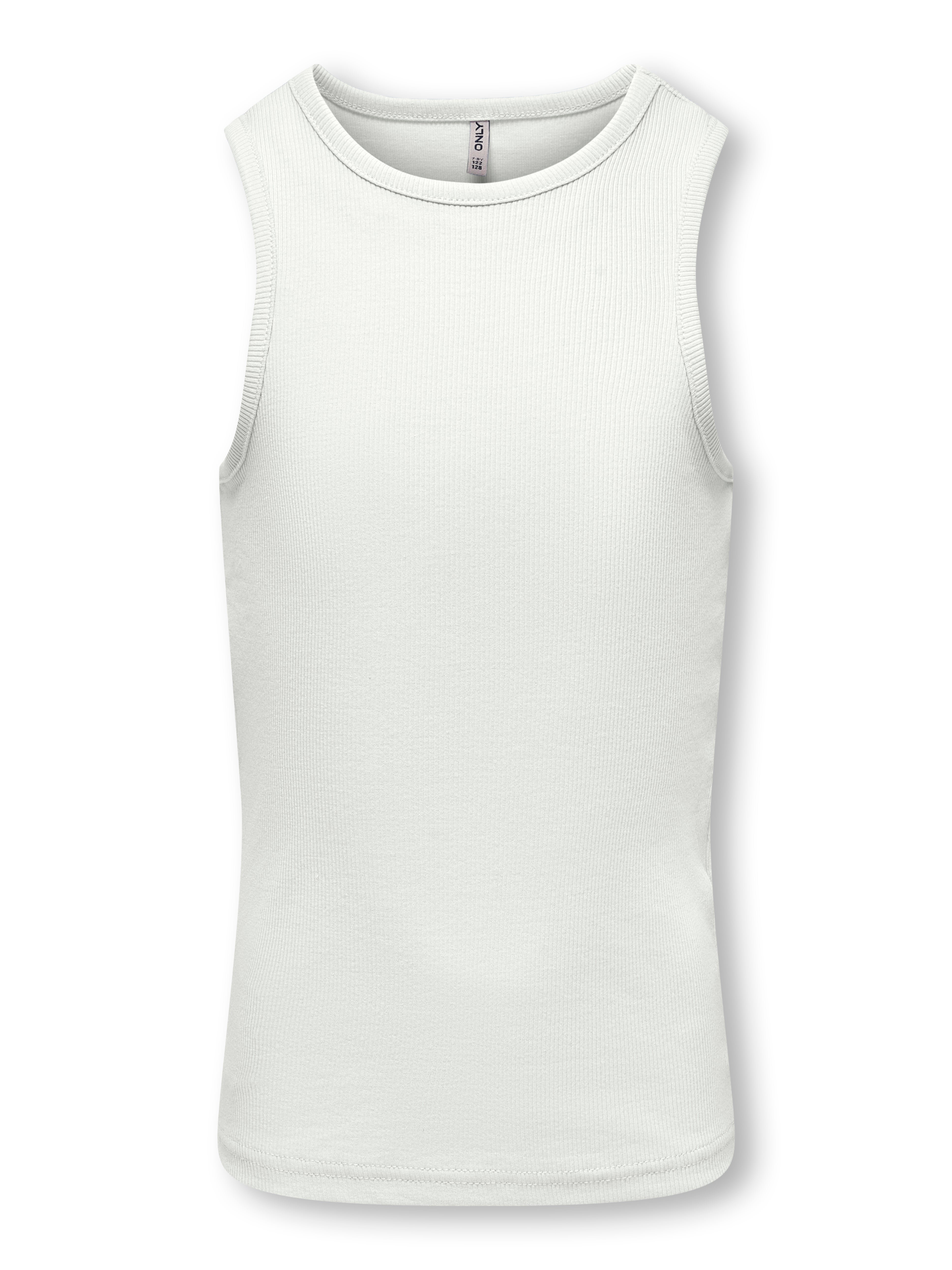 Normal geschnitten Rundhals Tank-Top | Weiß | ONLY®