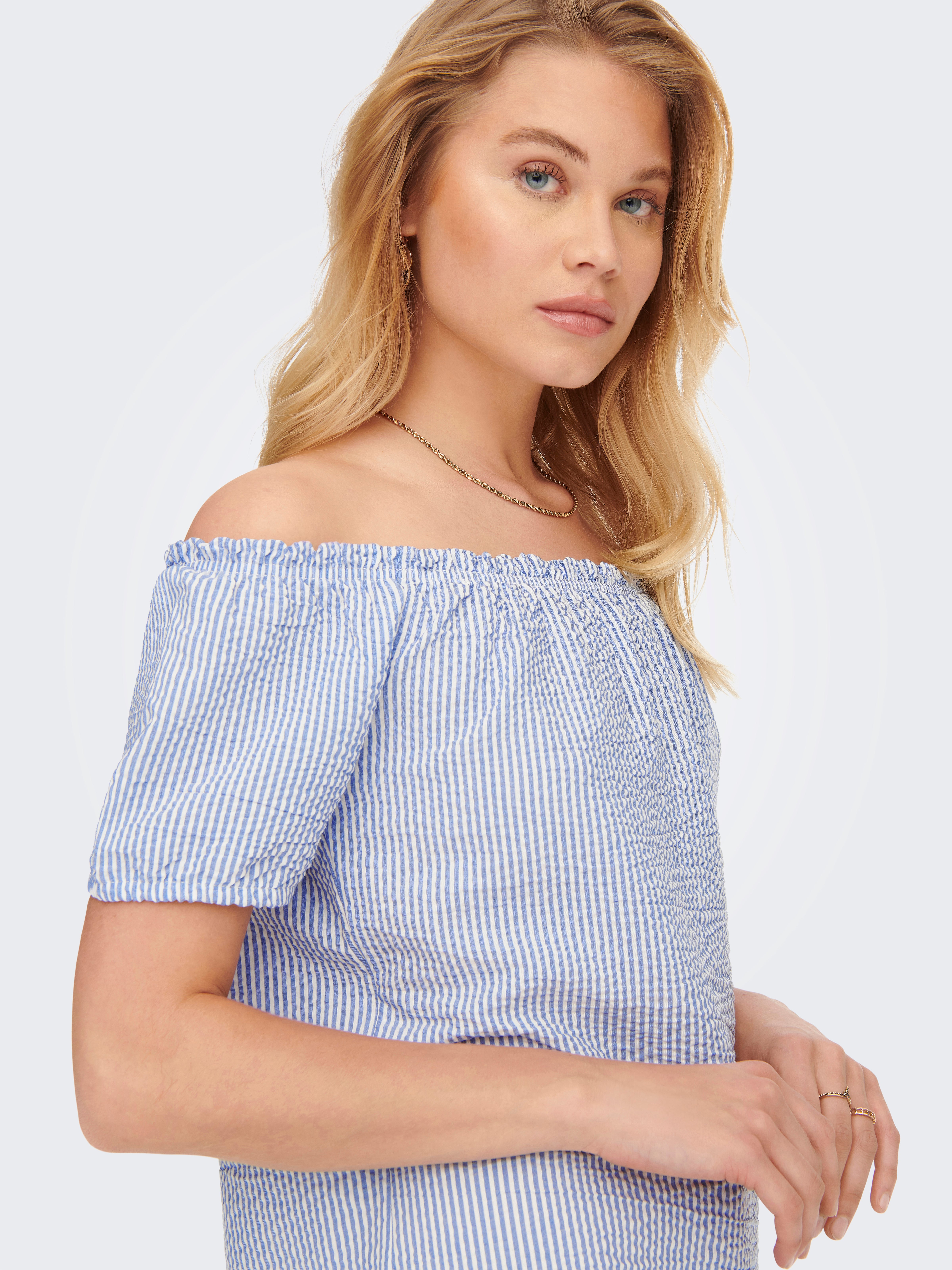 Off Shoulder Dress | White | ONLY®