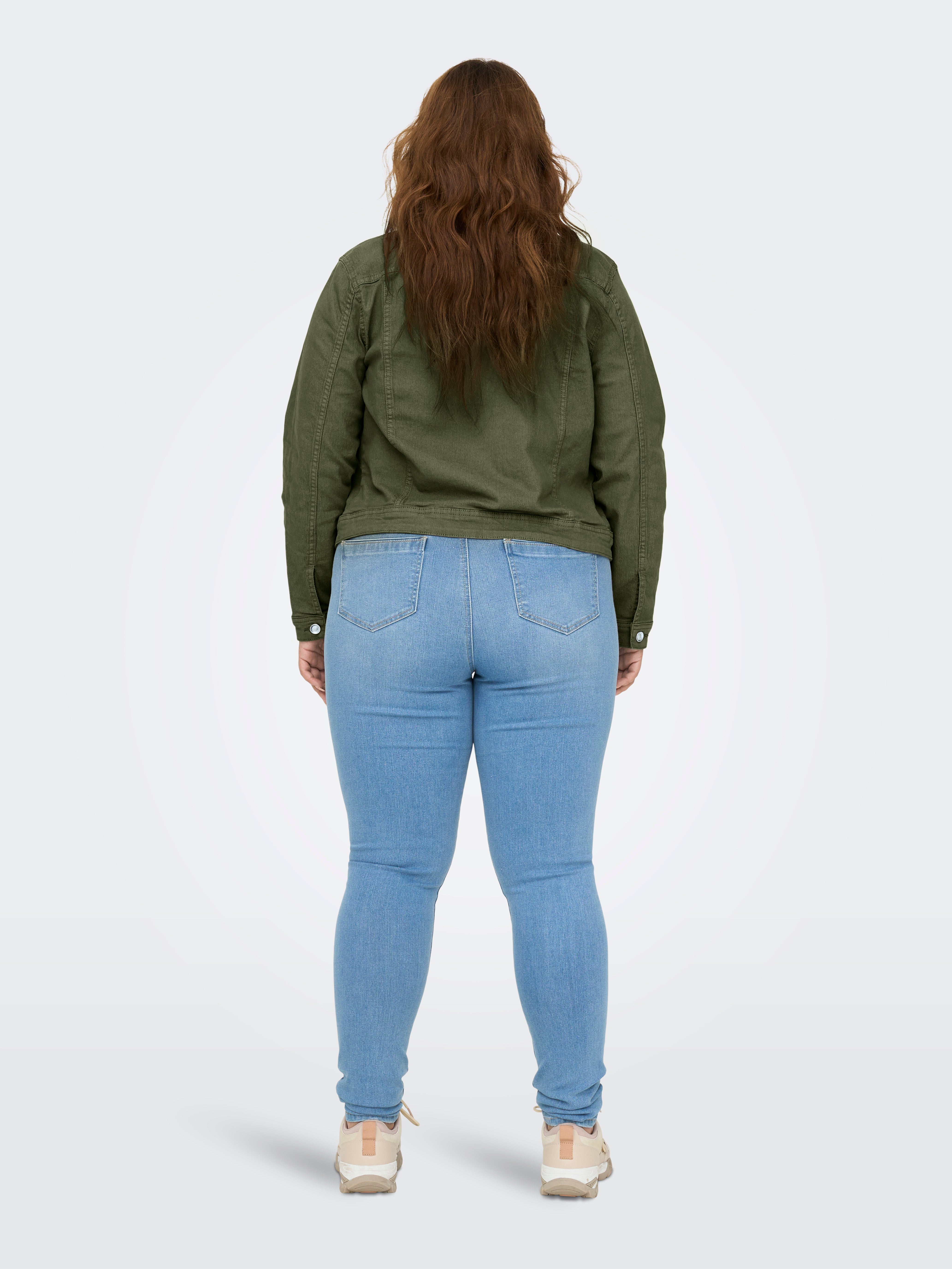 Curvy canvas Jacket | Medium Green | ONLY®