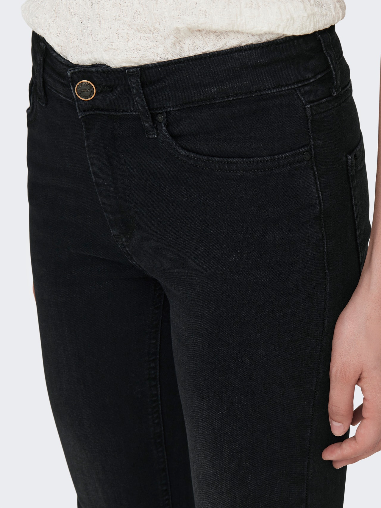 ONLBLUSH MID FLARED TAI1099 NOOS | Zwart | ONLY® ONLBLUSH MID FLARED TAI1099 NOOS | Zwart | ONLY®