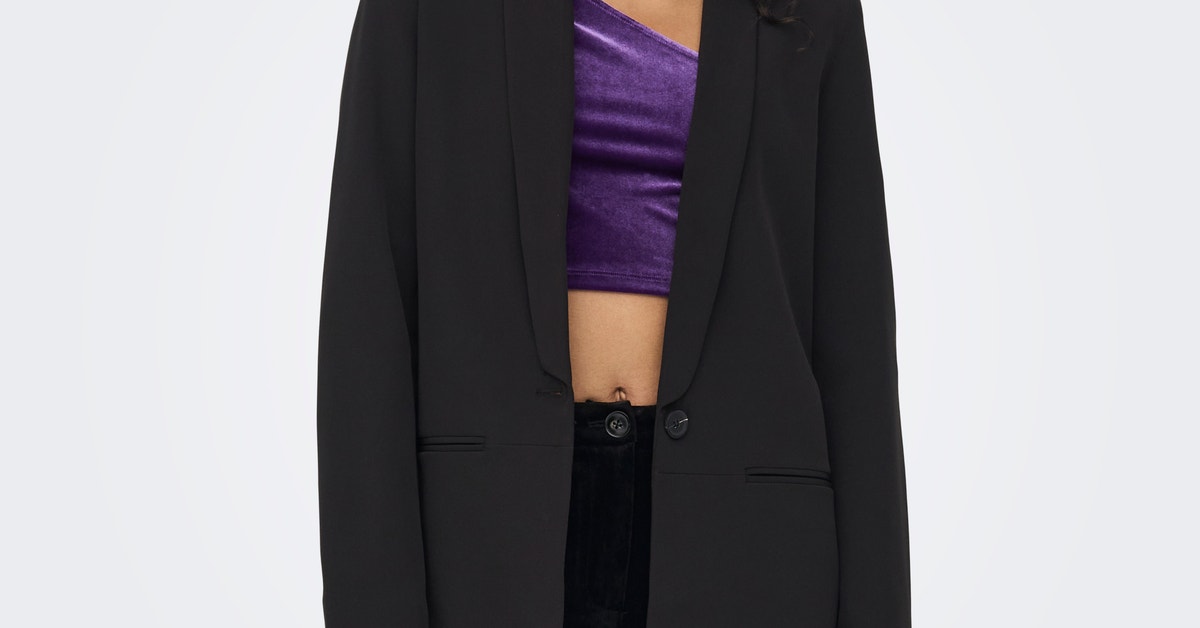 Classic box fit blazer | Black | ONLY®