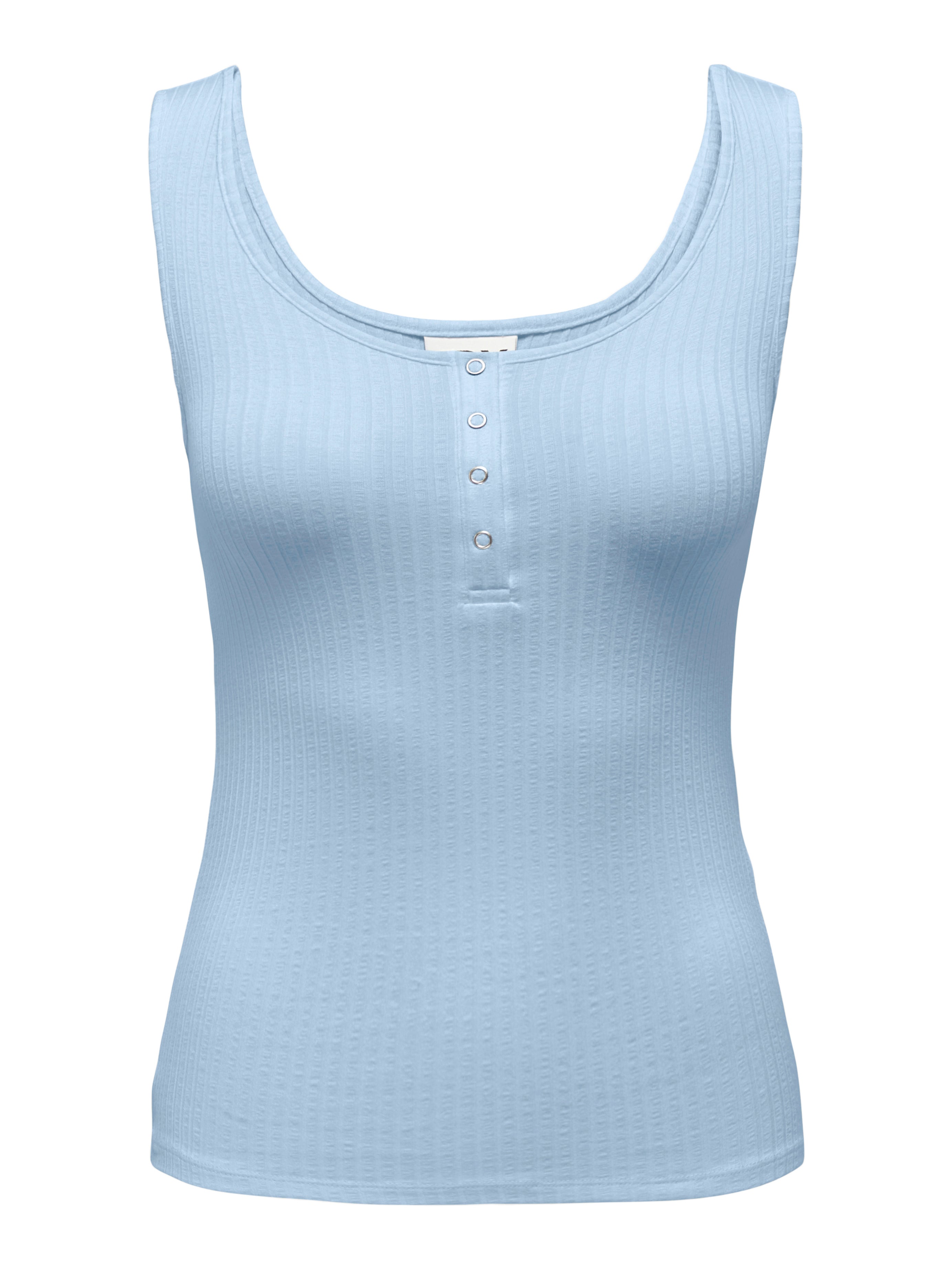 Normal geschnitten Rundhals Tank-Top | Mittelblau | ONLY®