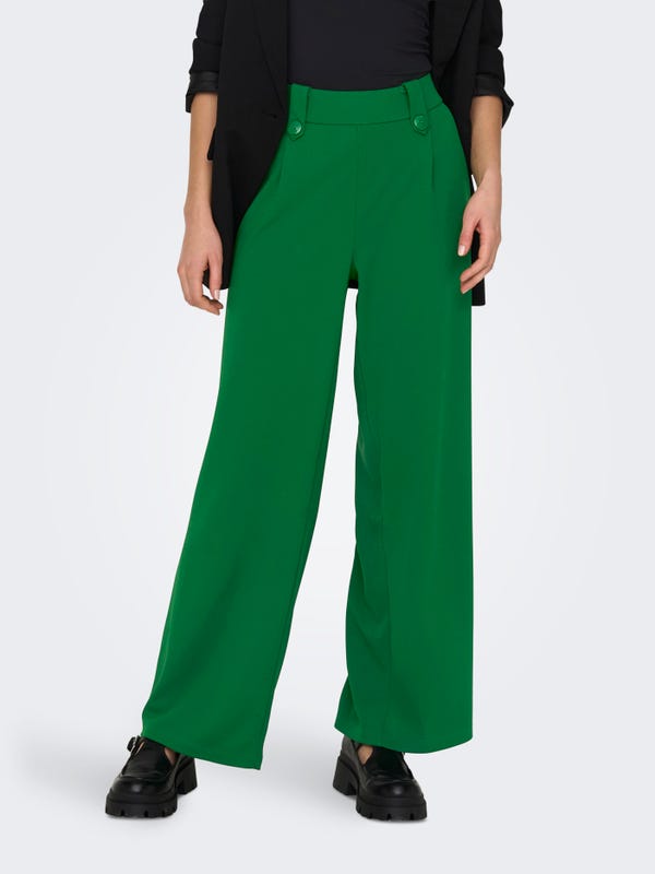 Pantalons Regular Fit | Vert moyen | ONLY®
