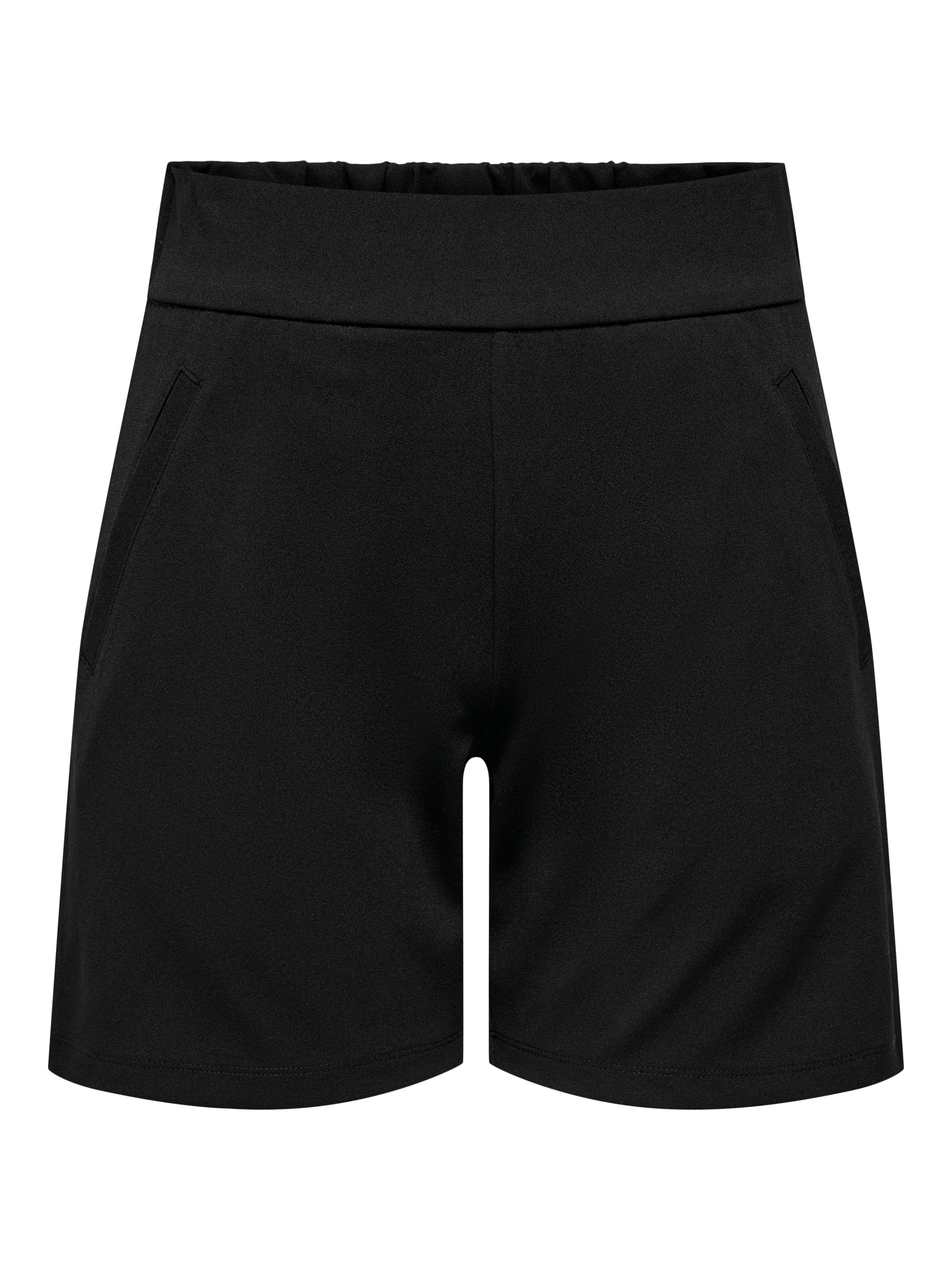 Loose Fit Mid waist Shorts | Black | ONLY®