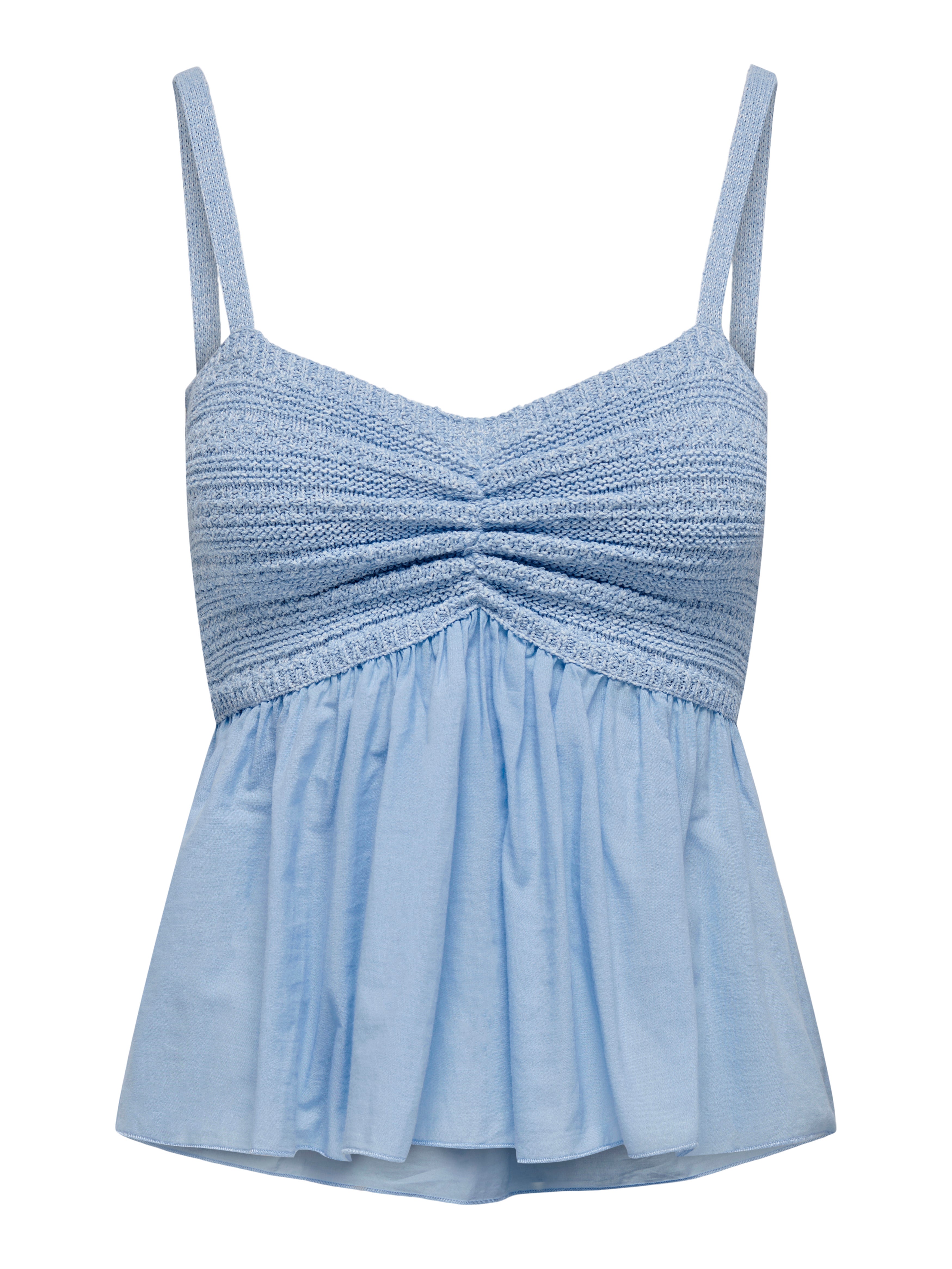 Top with ruching detail | Light Turquoise | ONLY®