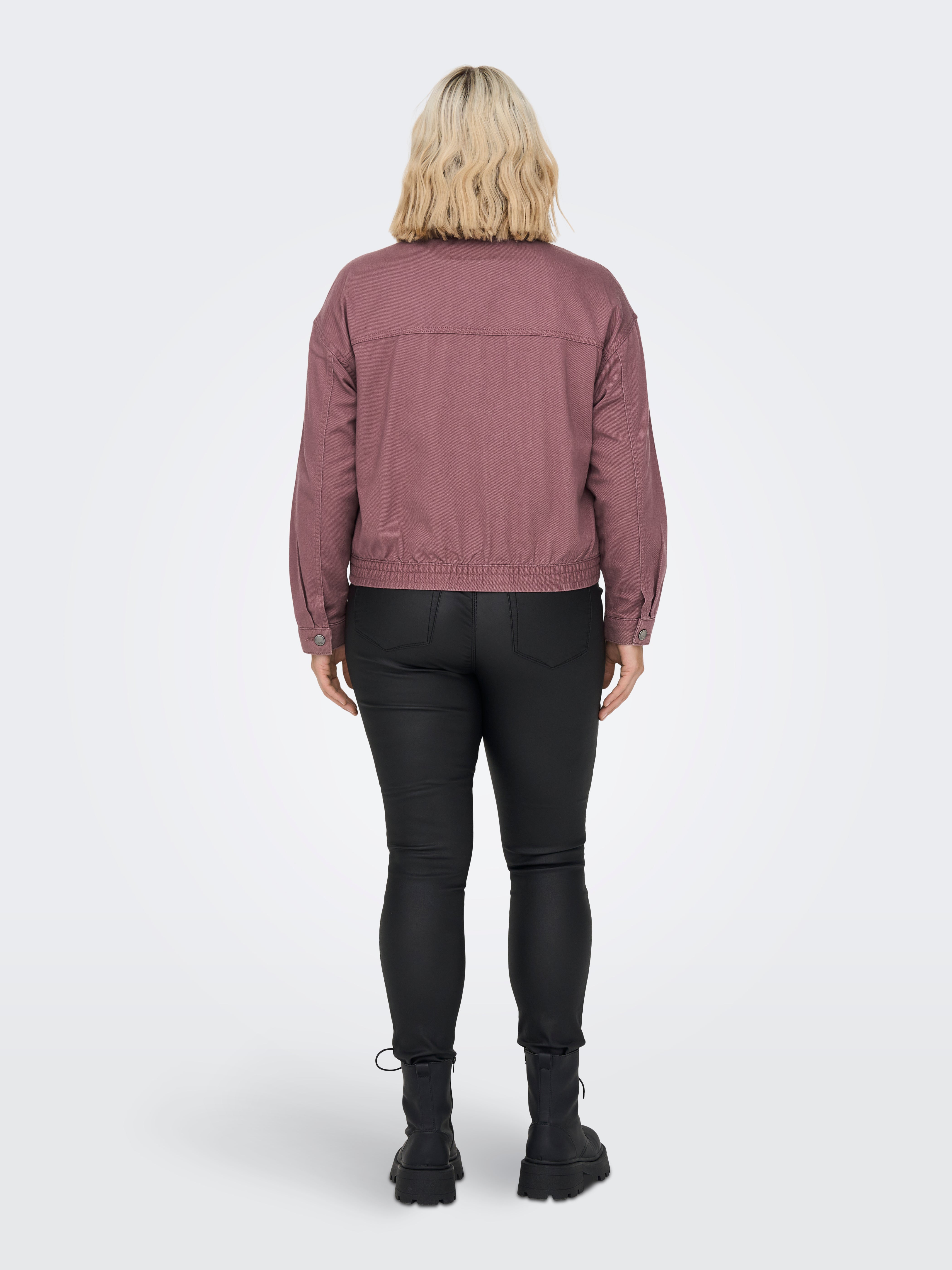 Curvy Canvas Jacket | Dark Rose | ONLY®