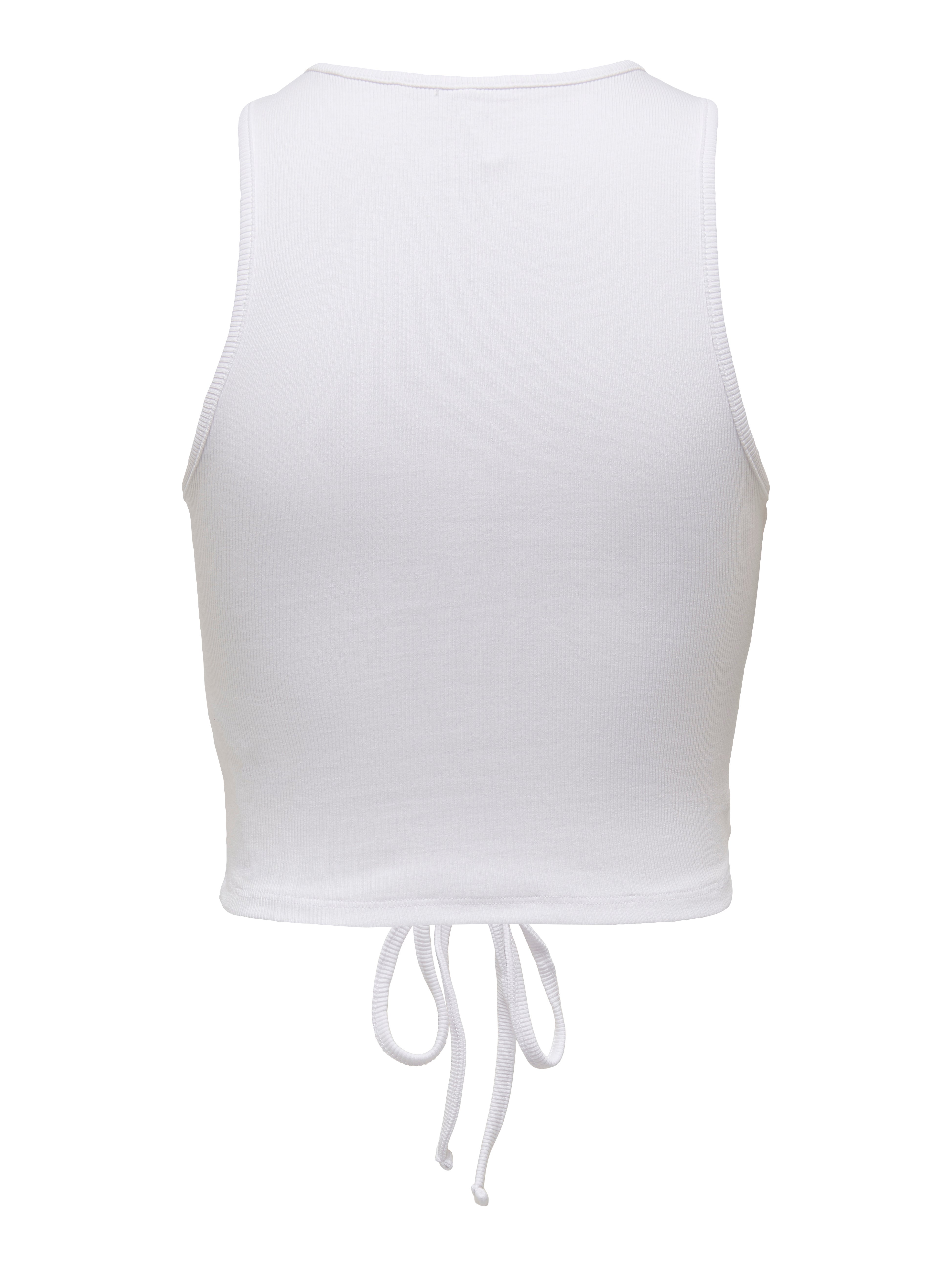 Tops Corte regular Cuello redondo | Blanco | ONLY®