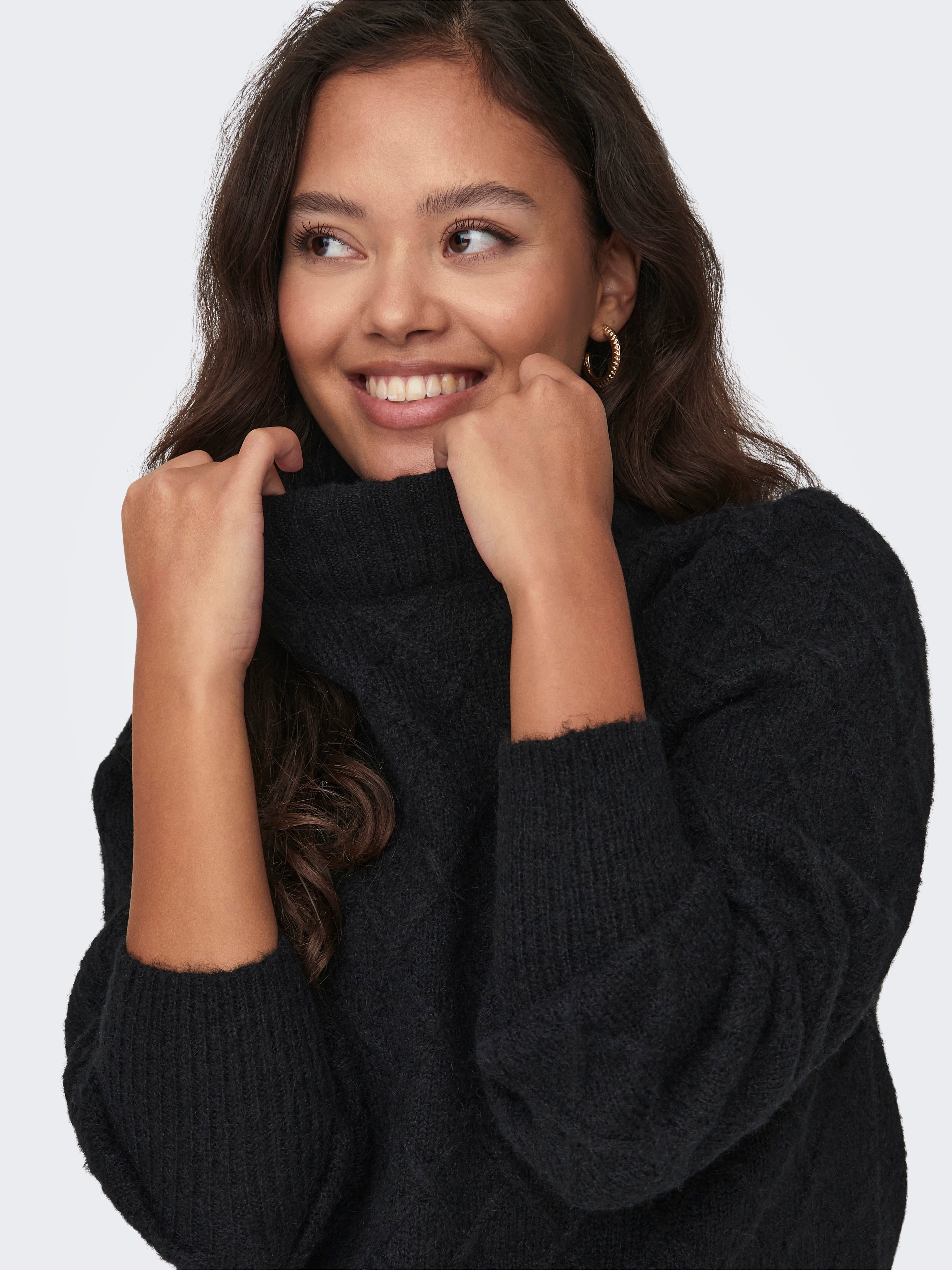 Pull-overs Col haut Bas hauts | Noir | ONLY®