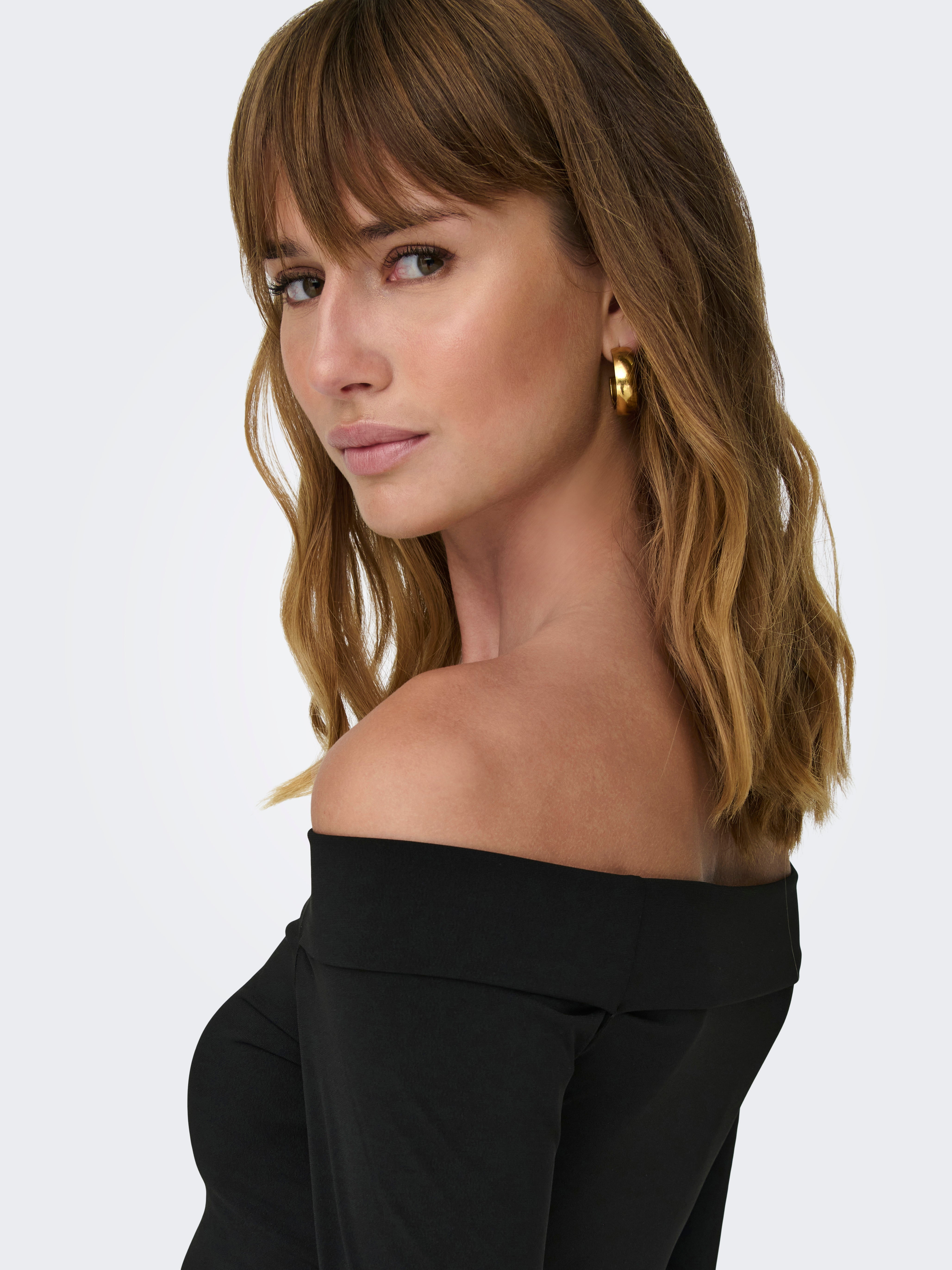 Off shoulder top | Sort | ONLY®