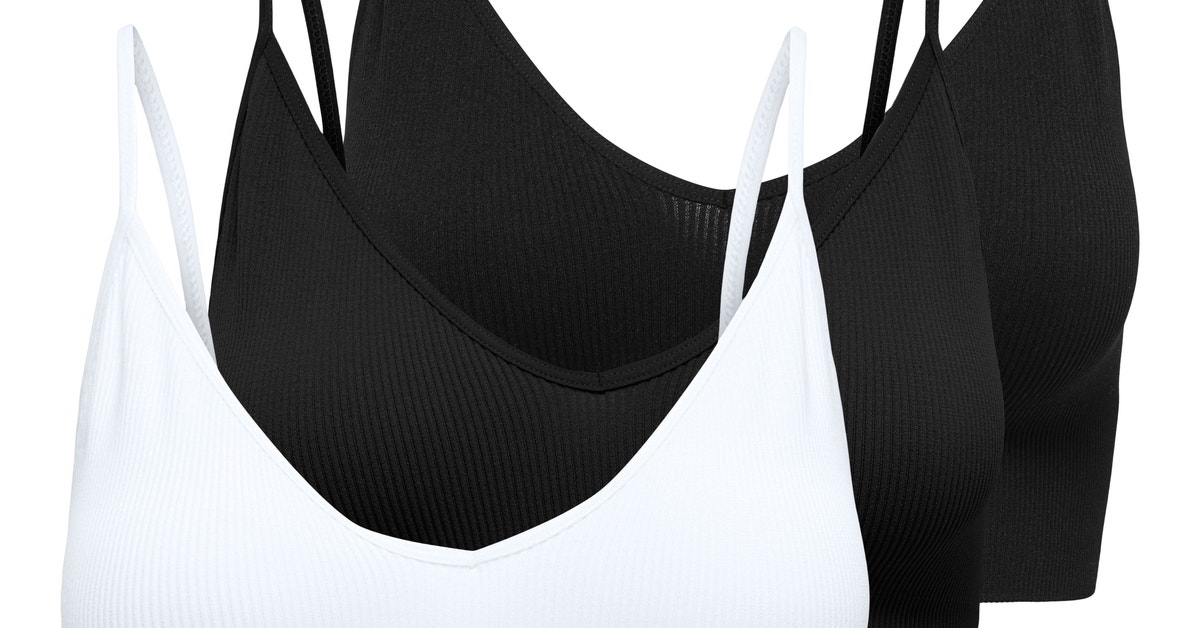 ONLVICKY rib 3-pack top | Black | ONLY®