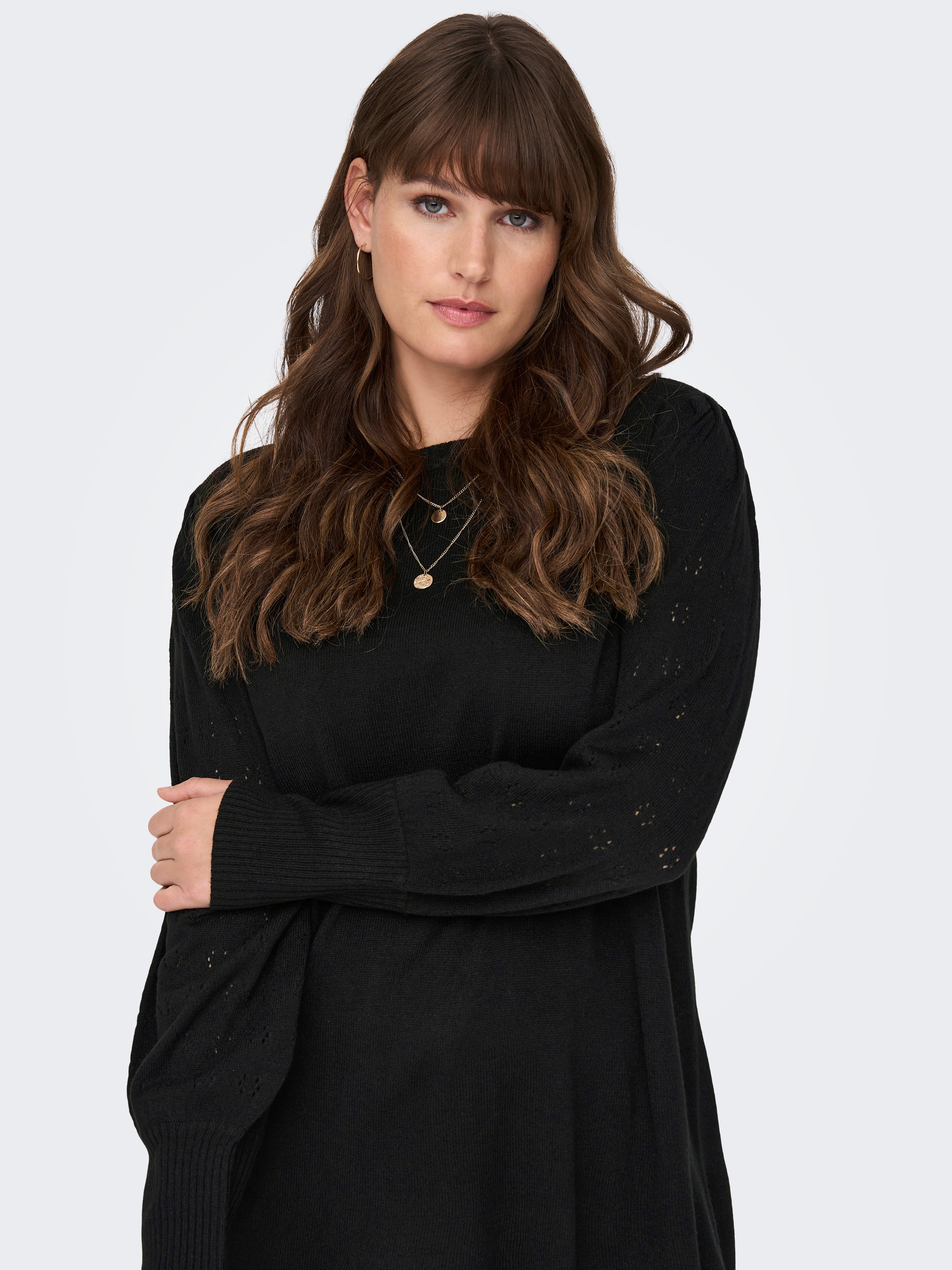 Curvy mini Knit Dress | Black | ONLY®