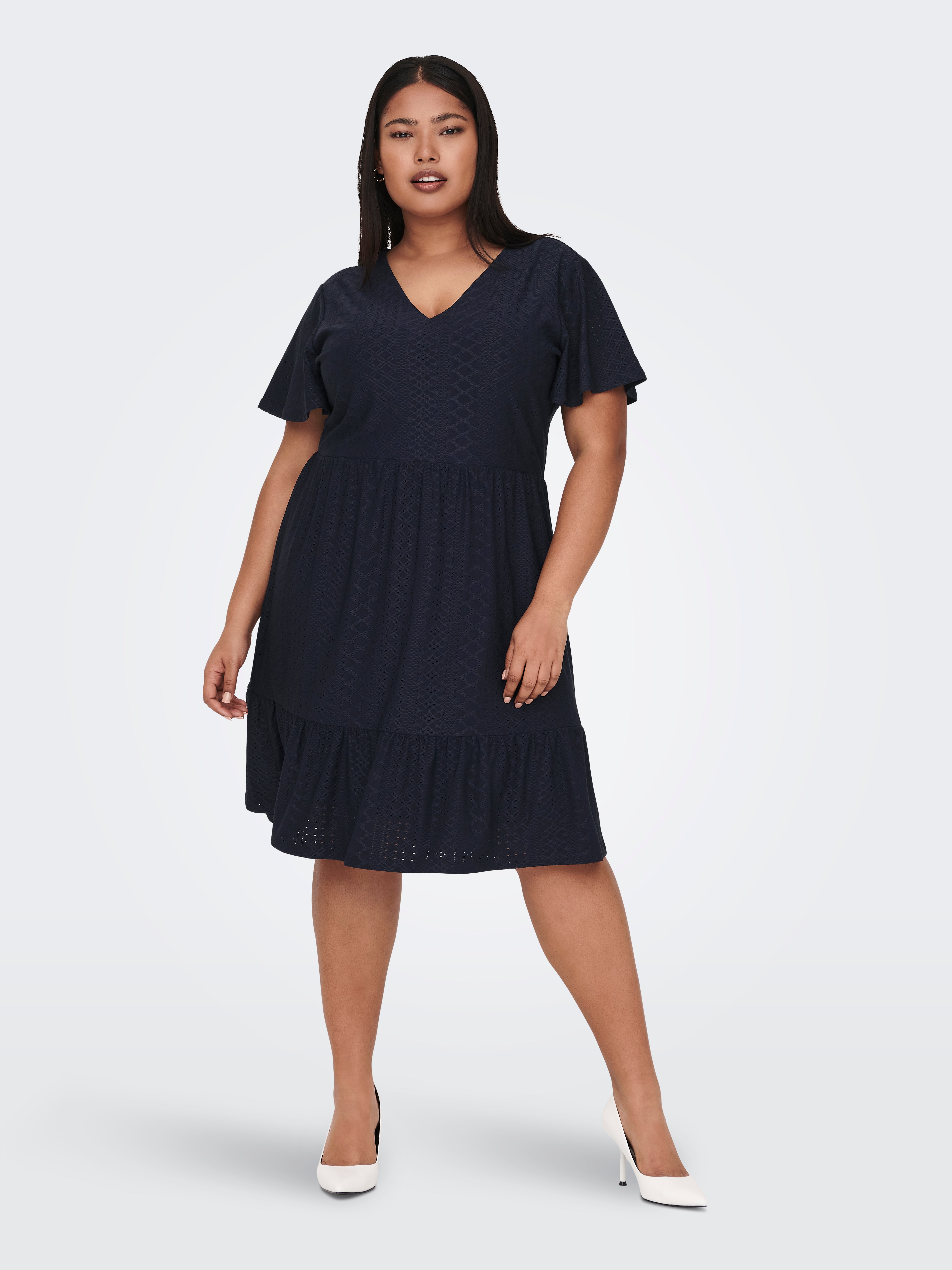 Robe Longue Curvy En Toile De Coton