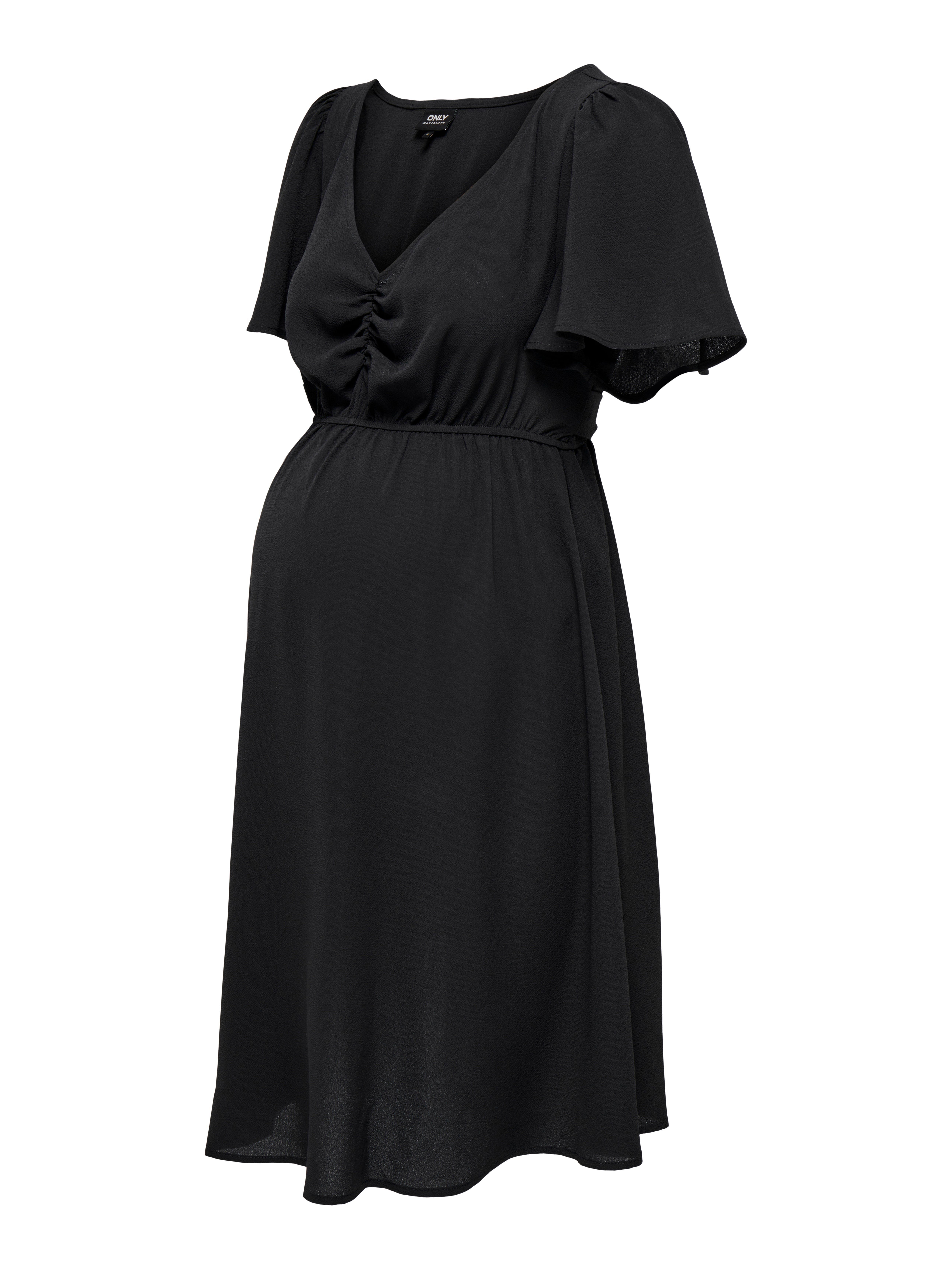 Mama dress with v-neck | Black | ONLY®