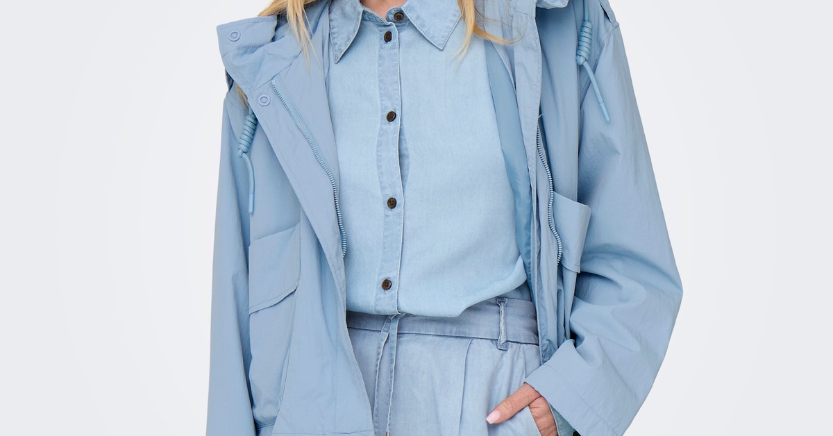 ONLMAMBA Short Parka | Light Blue | ONLY®
