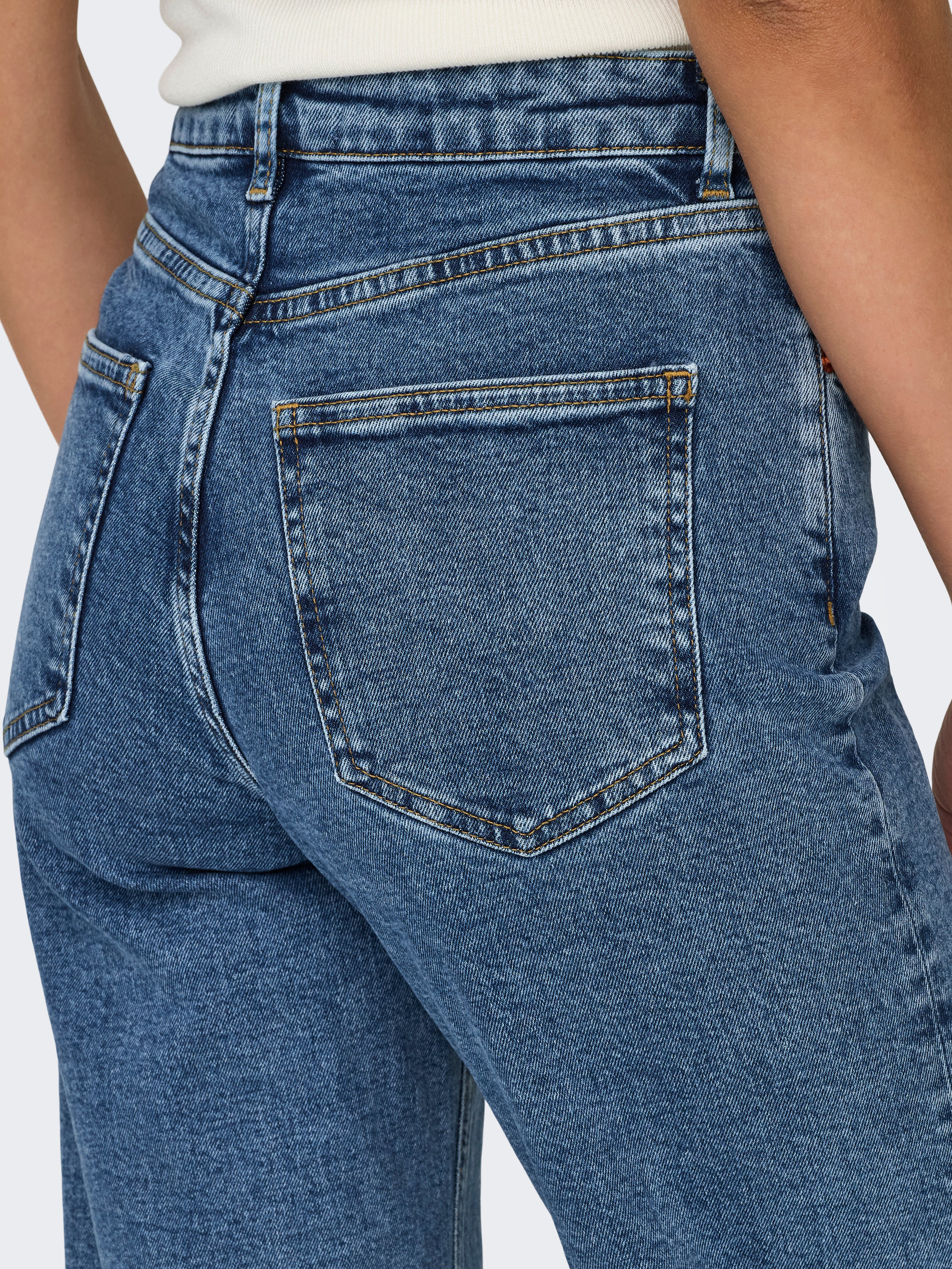 ONLJUICY High waist Wide Leg Fit Jeans | Medium Blue | ONLY®