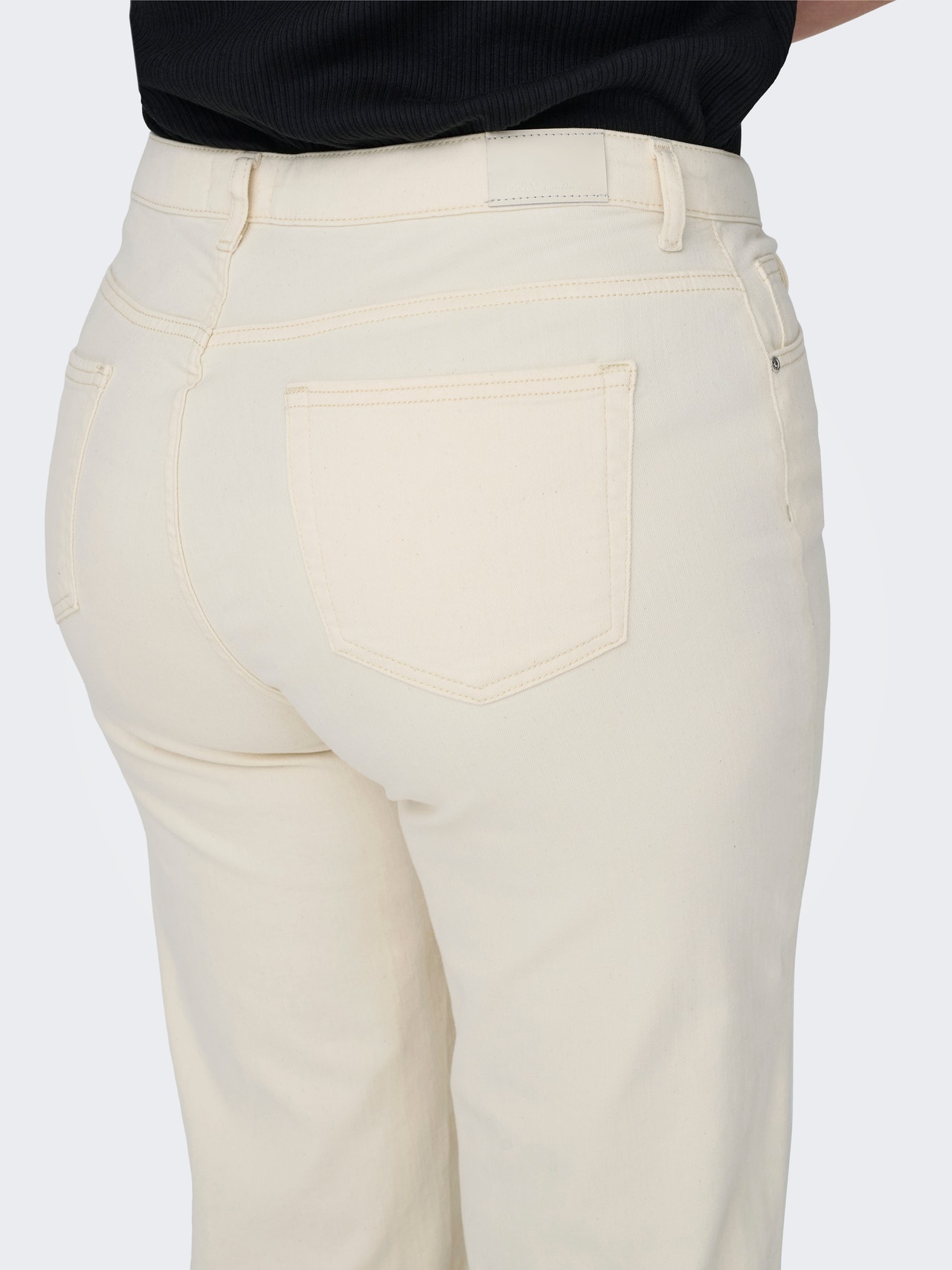 Carwilly High Waist Wide Leg Fit Jeans Light Rose Only®