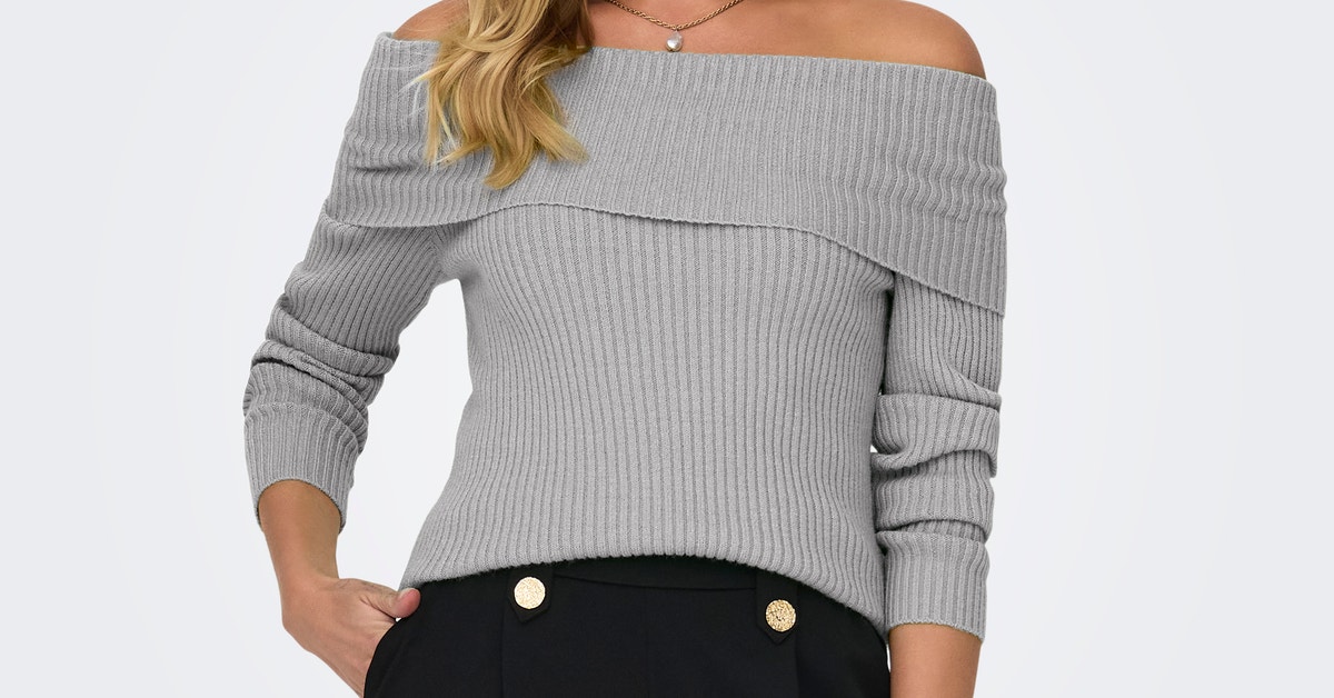 ONLKATIA Striktrøje | Mellemgrå | ONLY®