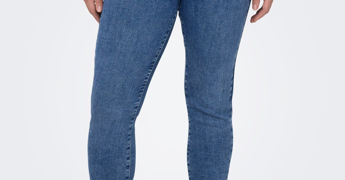 CARPOWER Mittlere Taille Skinny Fit Jeans | Mittelblau | ONLY®
