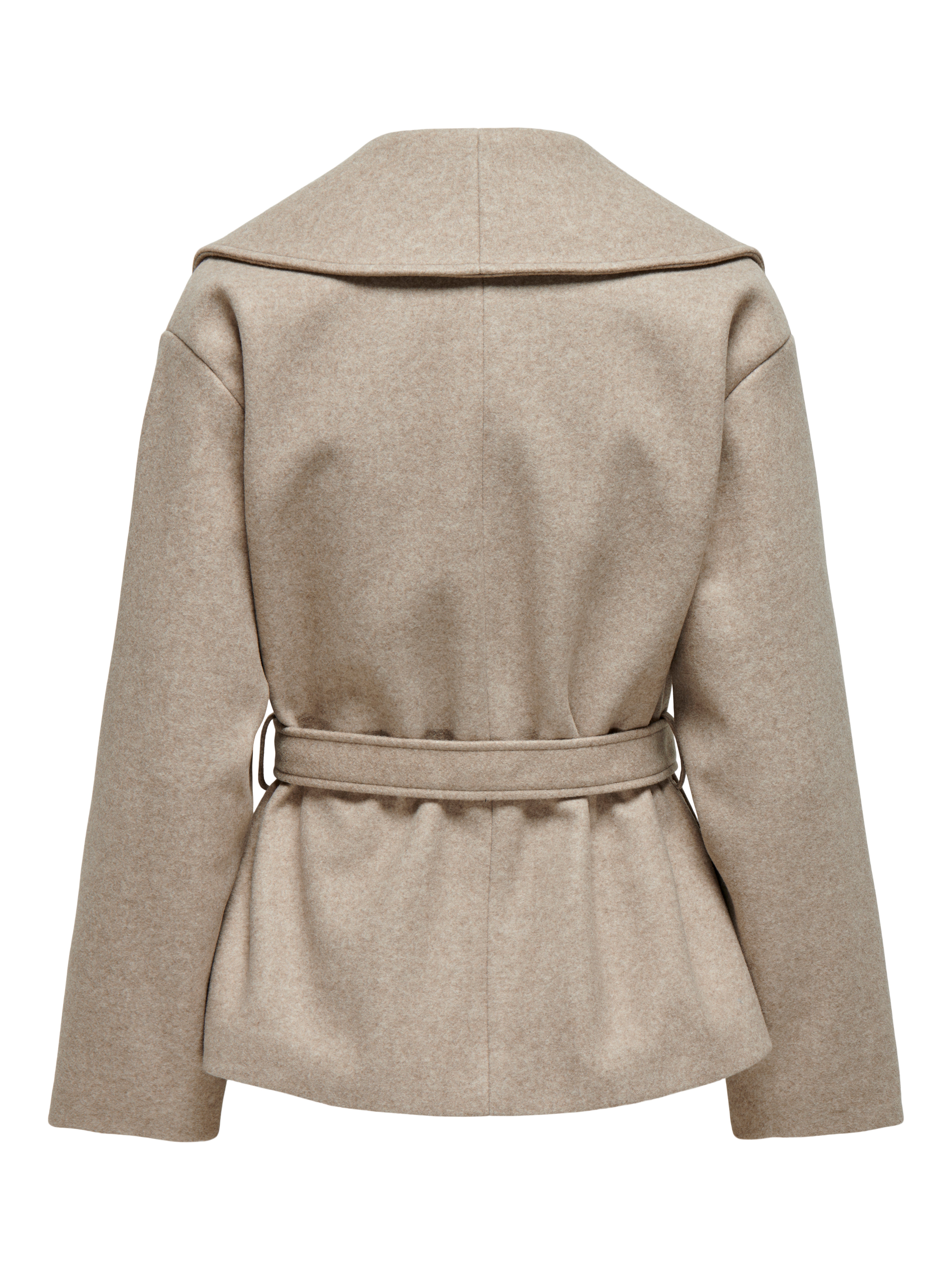 Belted short coat | Medium Grey | ONLY®