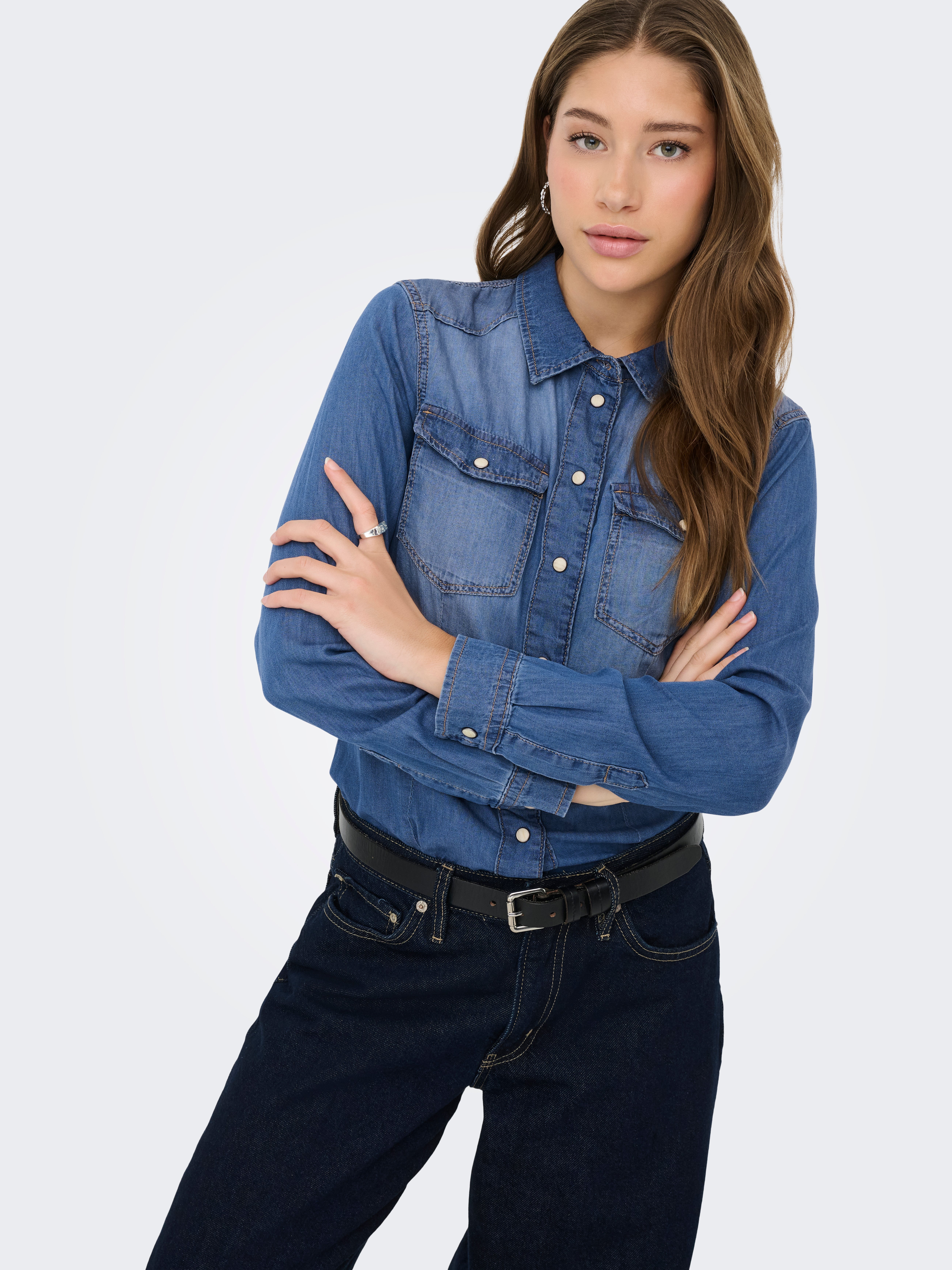 Denim shirt | Medium Blue | ONLY®