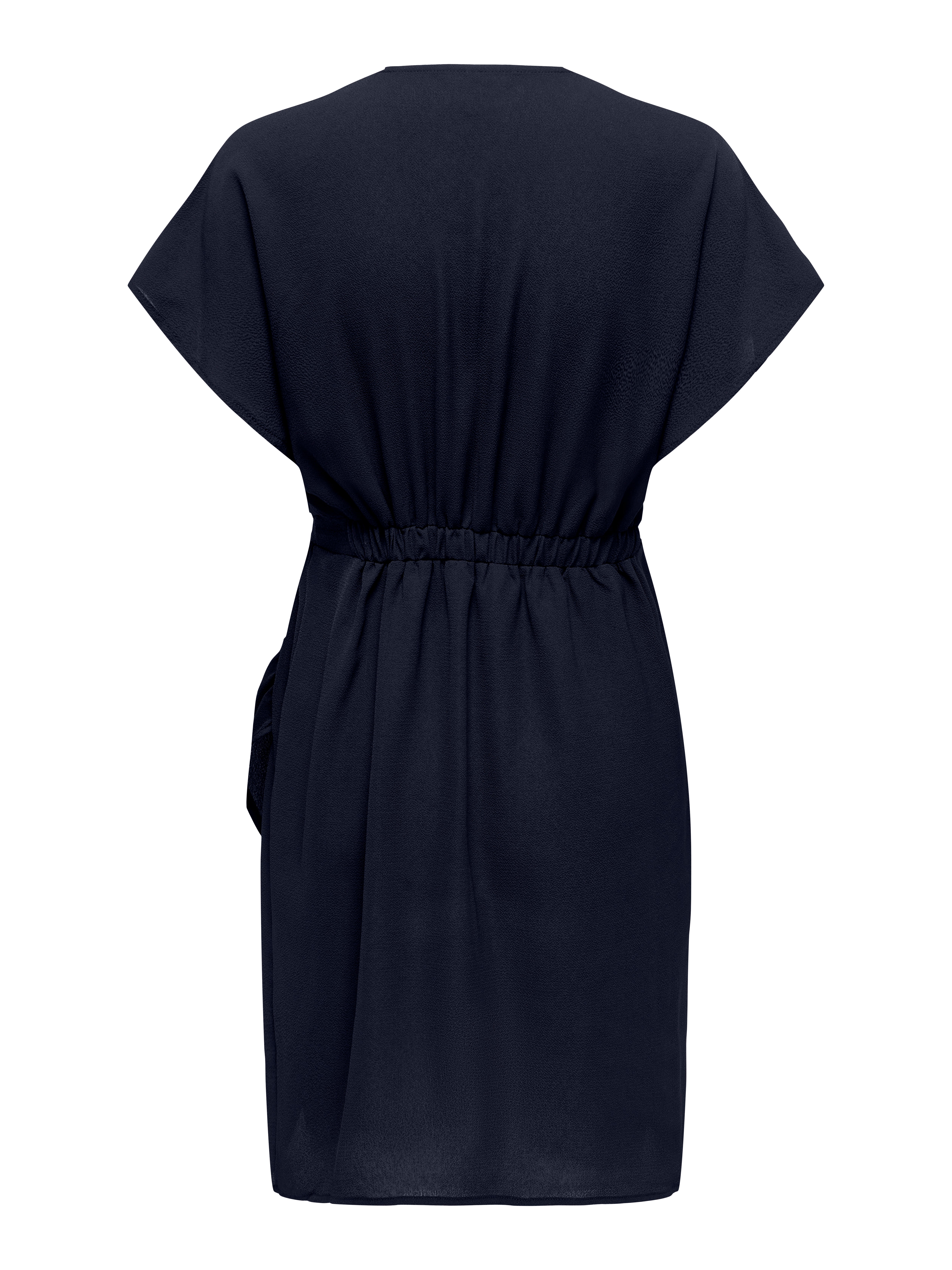 Robe courte Tight Fit Col en V | Bleu foncé | ONLY®