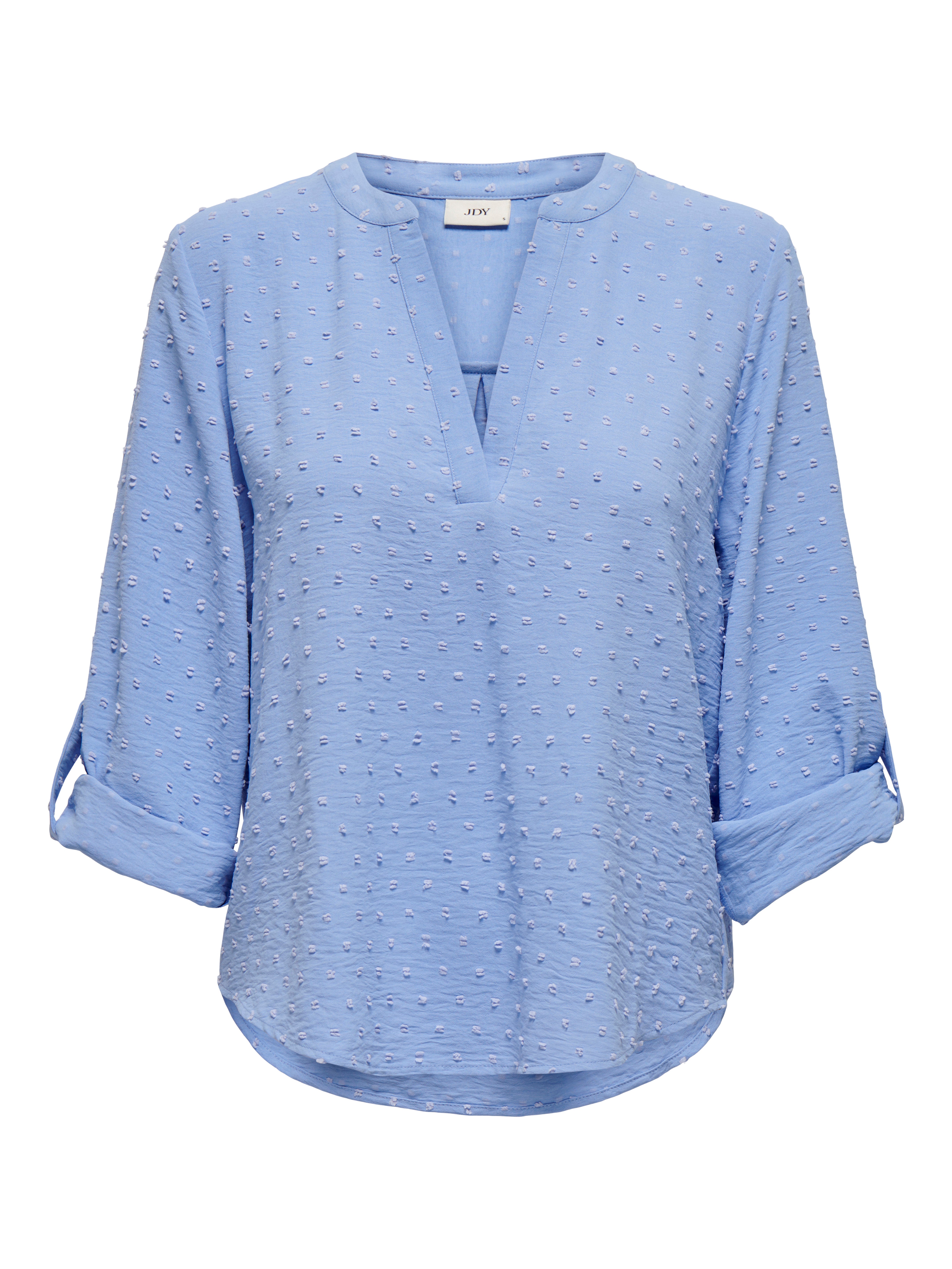 Top with fold-up cuffs | Medium Blue | ONLY®