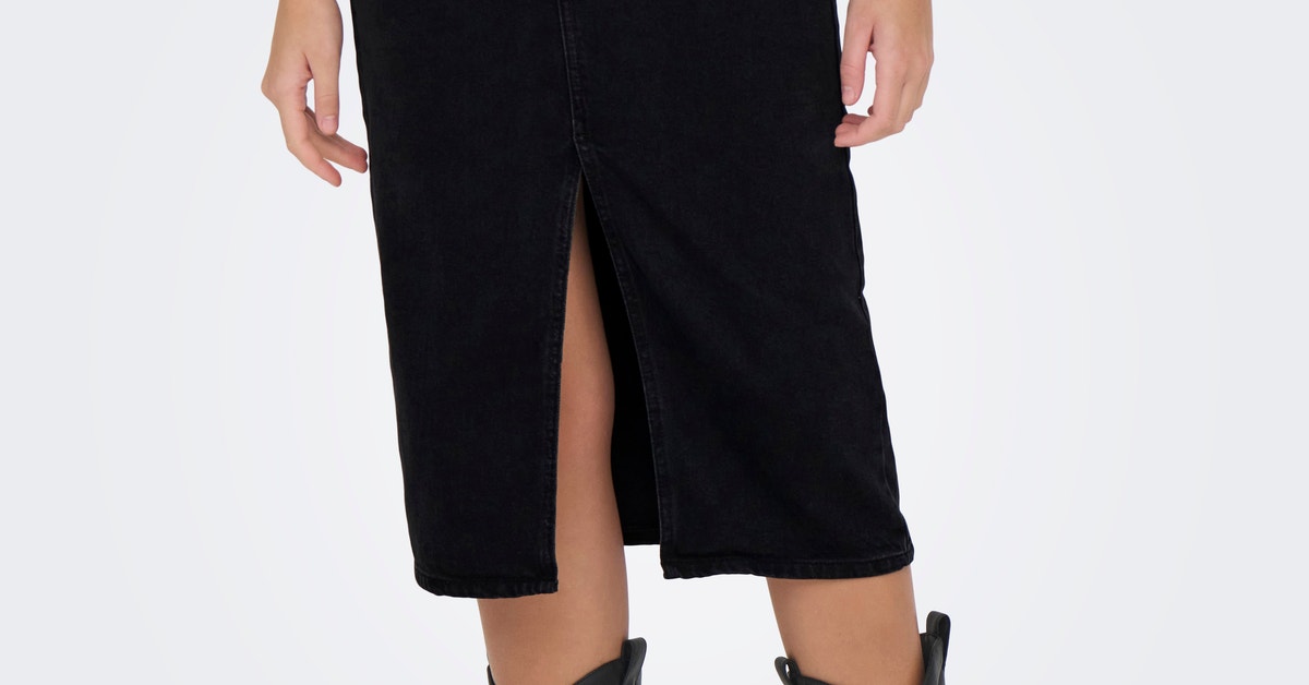 Midi-rok | Zwart | ONLY®