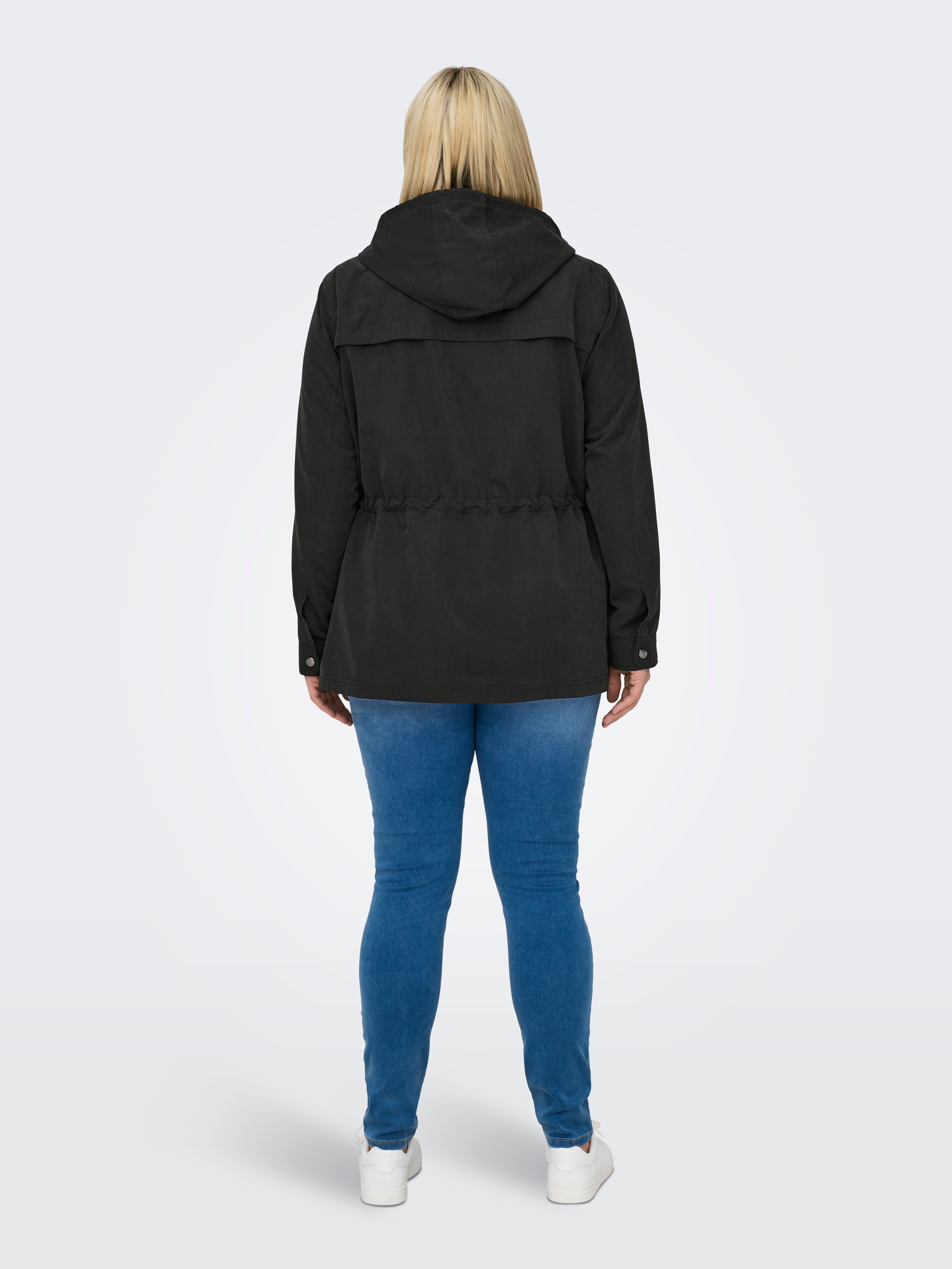 Curvy high neck jacket | Black | ONLY®