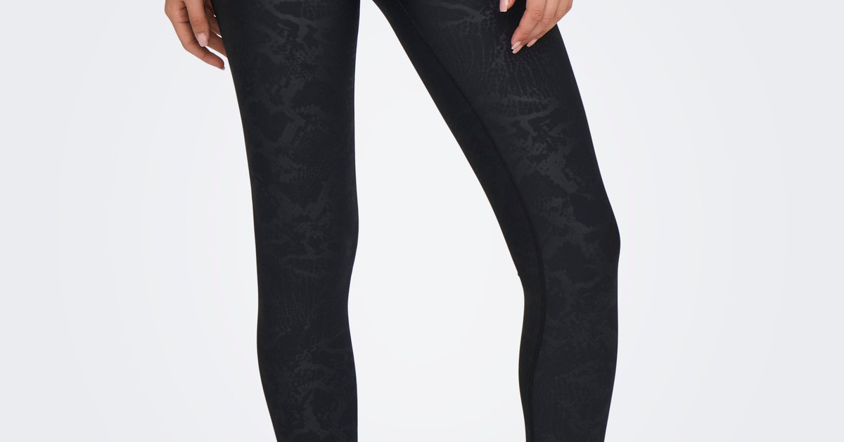 ONPJAM-2-SNAKE Tight Fit Sports leggings | Black | ONLY®