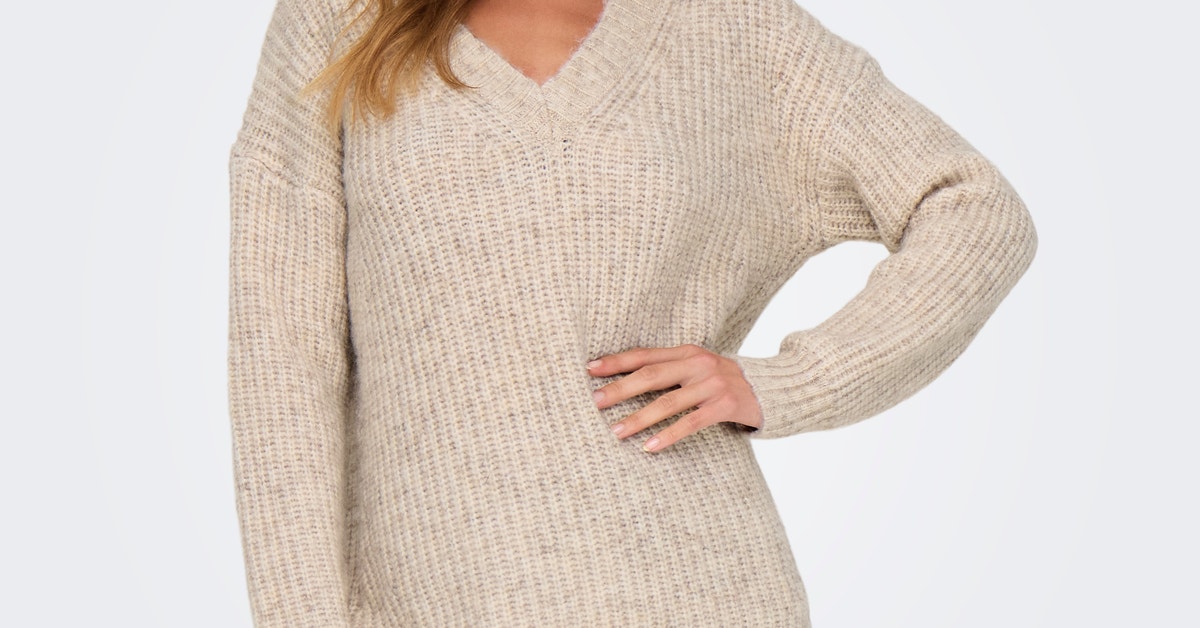 ONLIDA Gebreide trui | Lichtgrijs | ONLY®