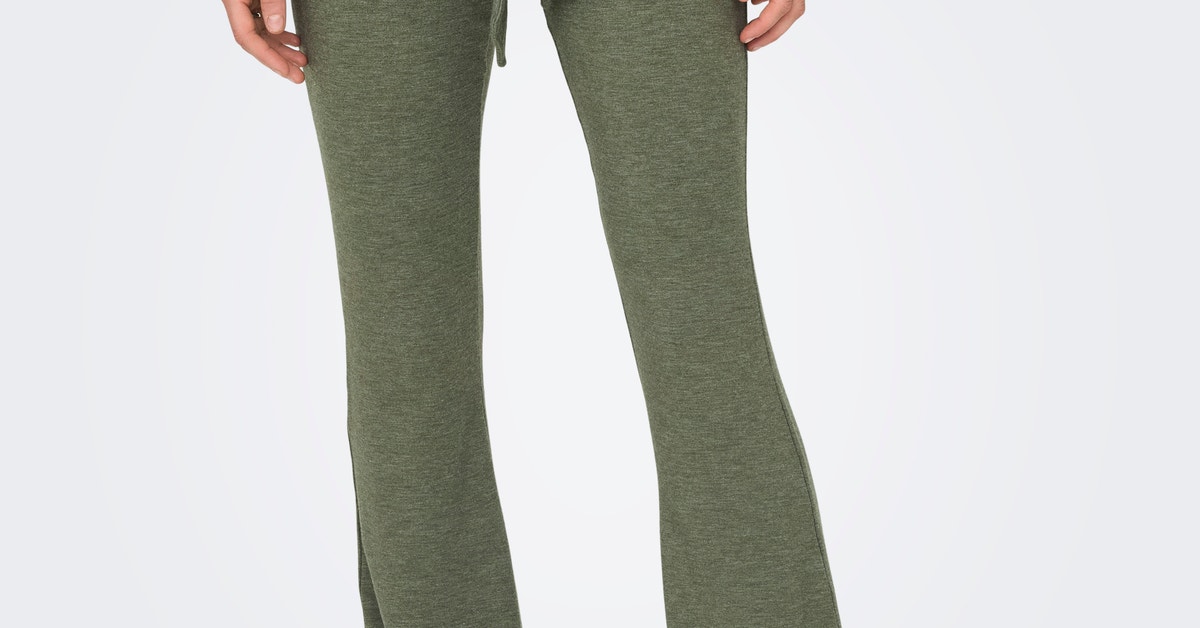 Normal passform Byxor | Mörkgrön | ONLY®