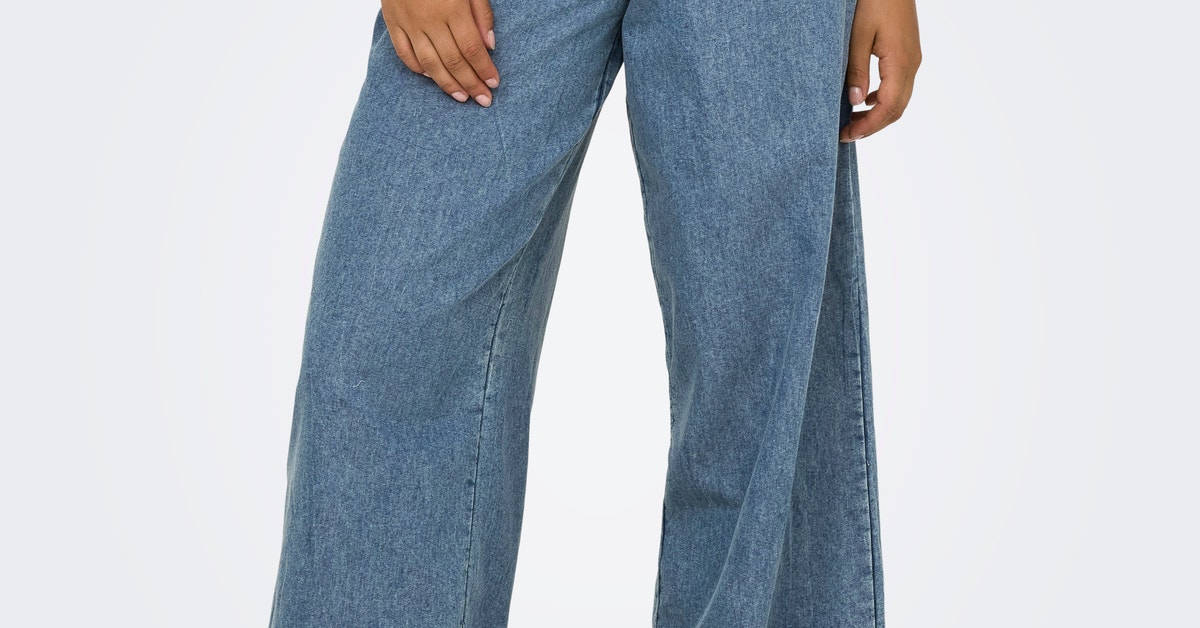 JDYTRIXIE Wide Leg Fit Pantalon à jambe large | Medium Blue | ONLY®