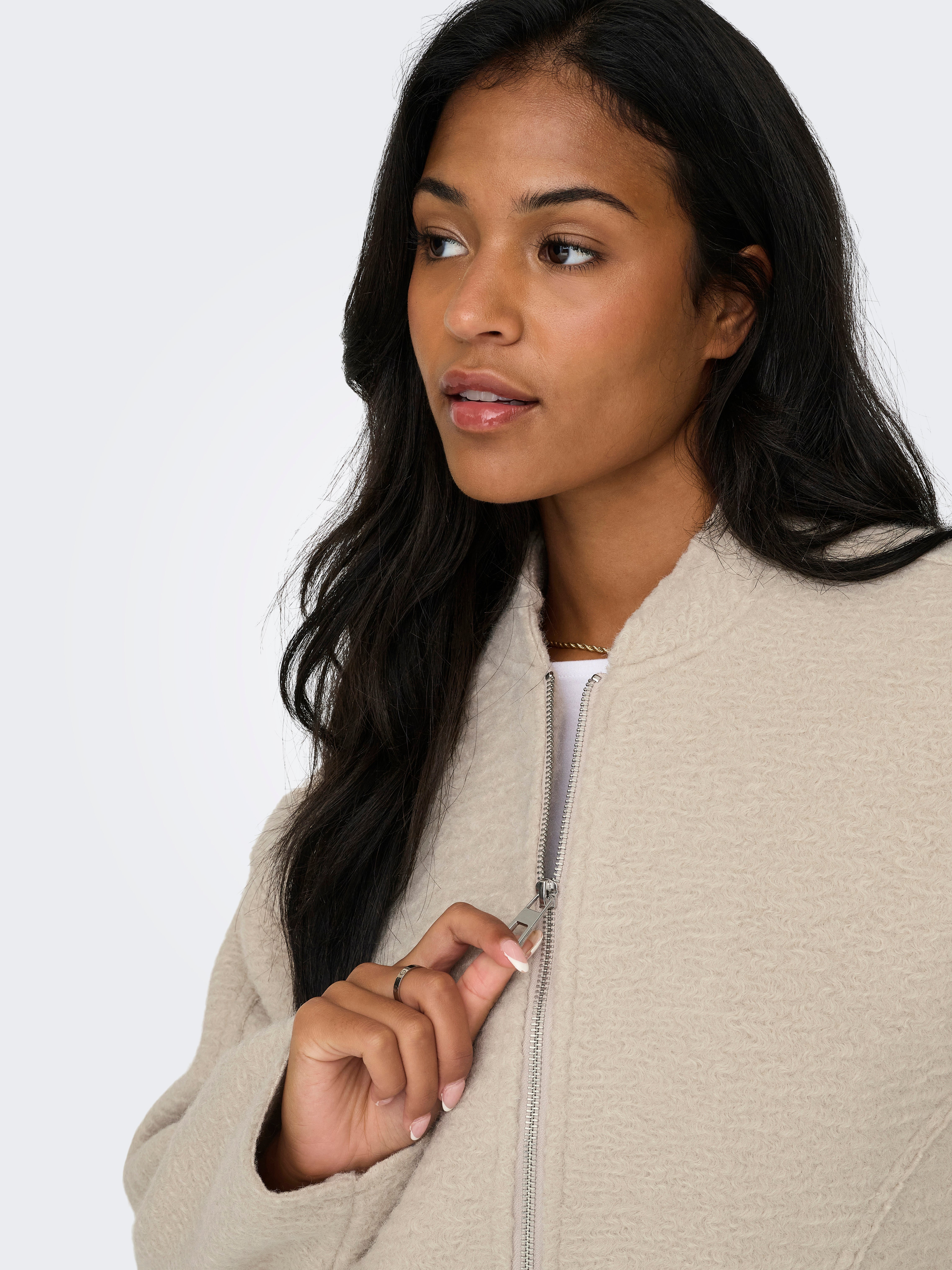 Bomber jacket | Light Grey | ONLY®