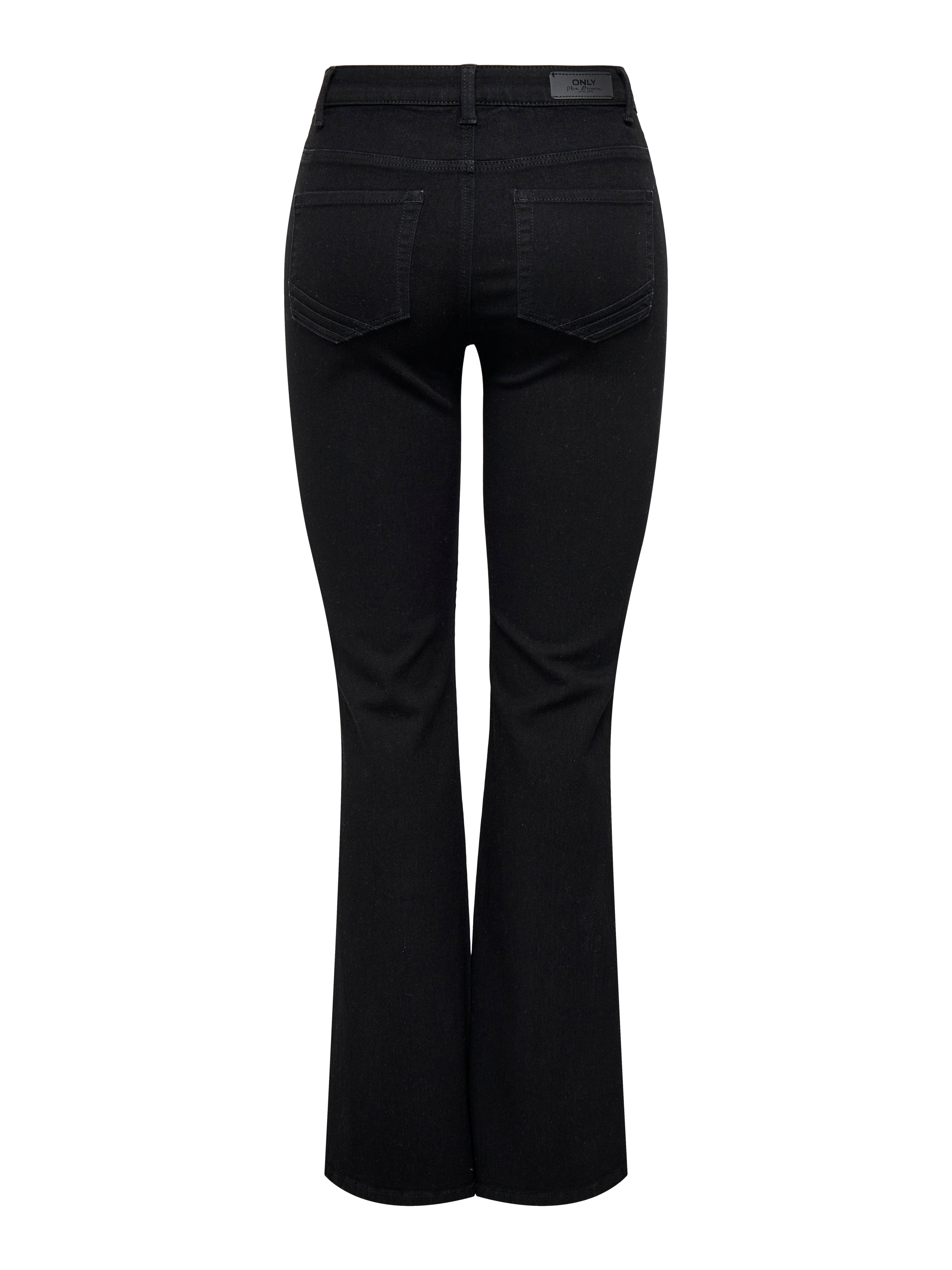ONLSANDRA High waist Flared Fit Jeans | Black | ONLY®