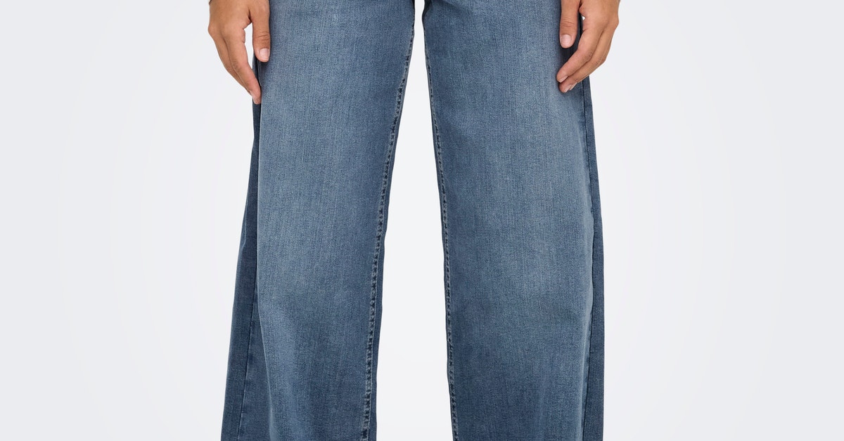 ONLMADISON High waist Wide Leg Fit Jeans | Medium Blue | ONLY®