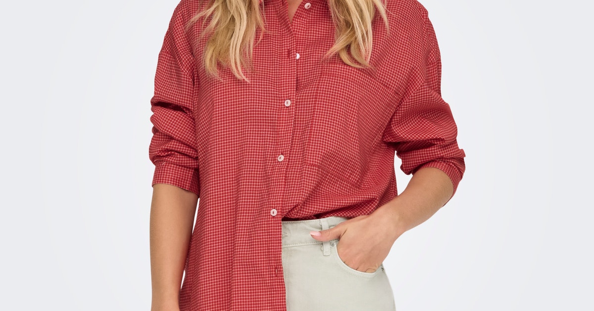 ONLMAGGIE Overhemd | Donkerrood | ONLY®