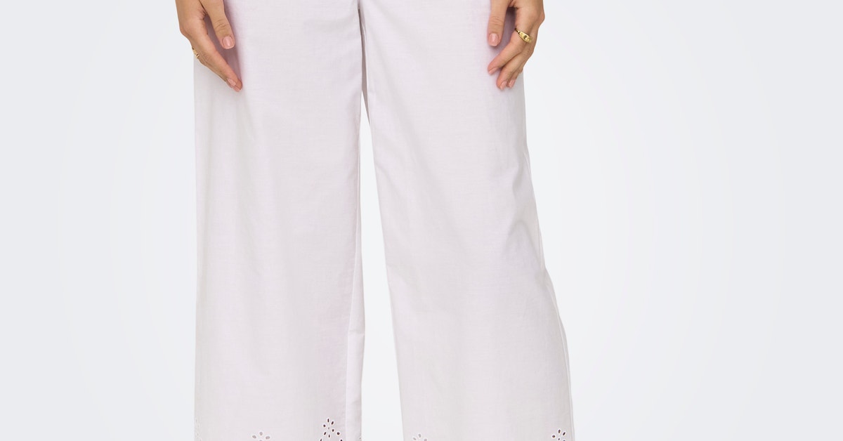 ONLROXANNE Regular fit Culotte broek | Wit | ONLY®