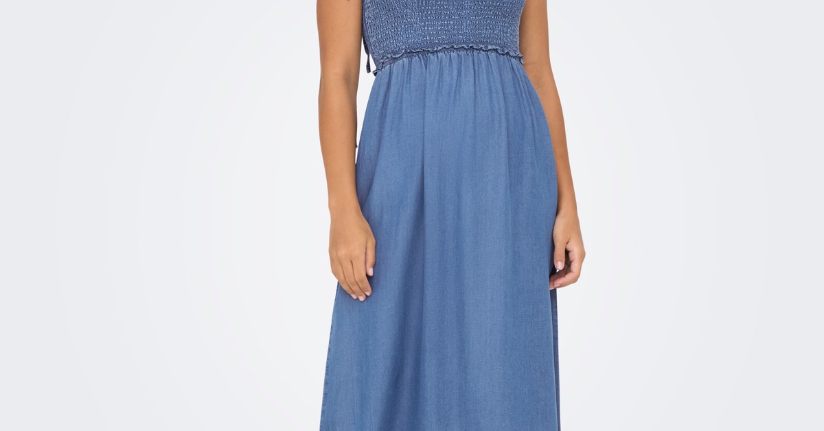 ONLCHARIS Robe longue | Bleu moyen | ONLY®