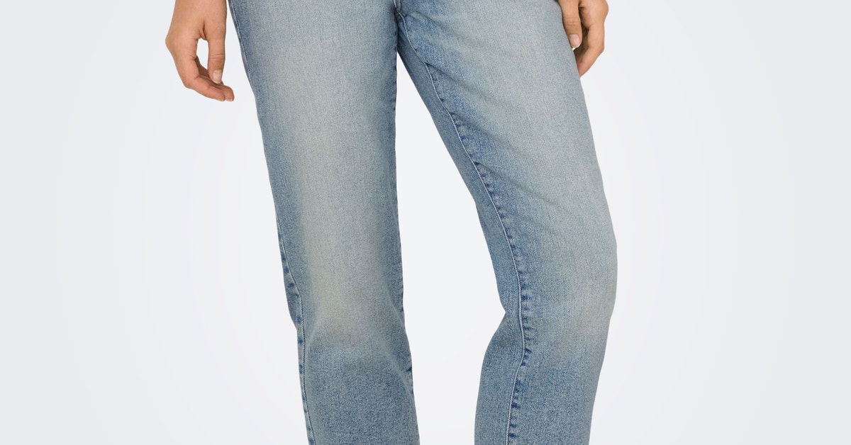 ONLEMILY Hohe Taille Gerade geschnitten Jeans | Hellblau | ONLY®