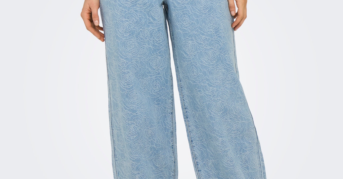 ONLGIANNA Mellemhøj talje Straight fit Jeans | Lyseblå | ONLY®