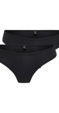 ONLPEACHY 2-pack Driehoek string | Zwart | ONLY®