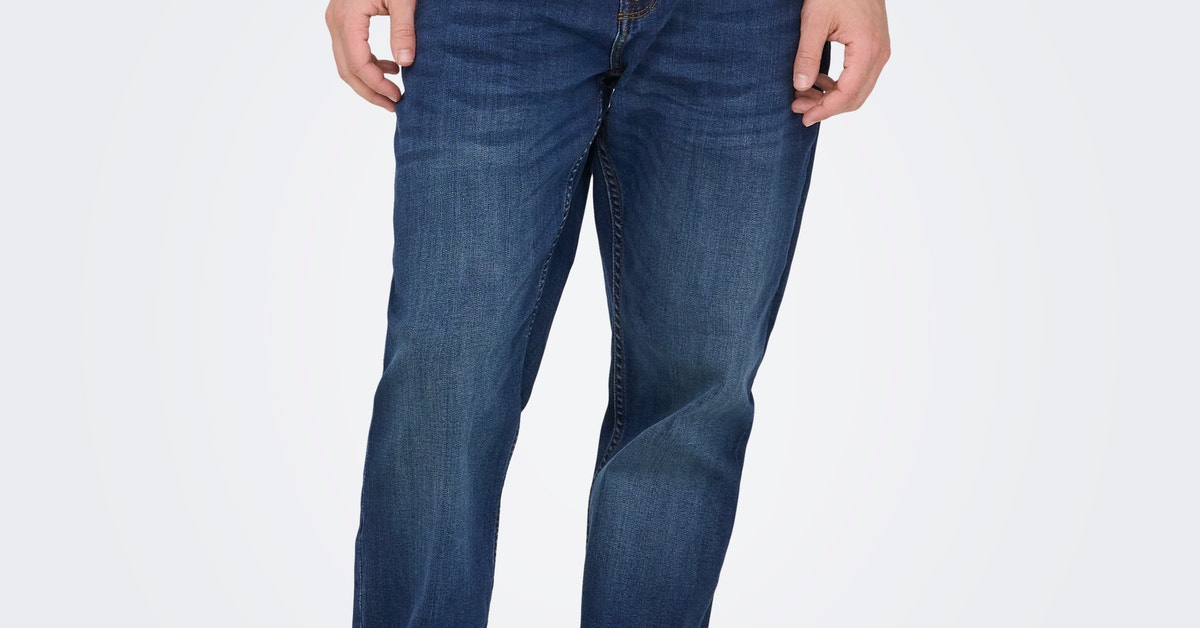 ONSWEFT Vita media Regular Fit Jeans | Medium Blue | ONLY & SONS®
