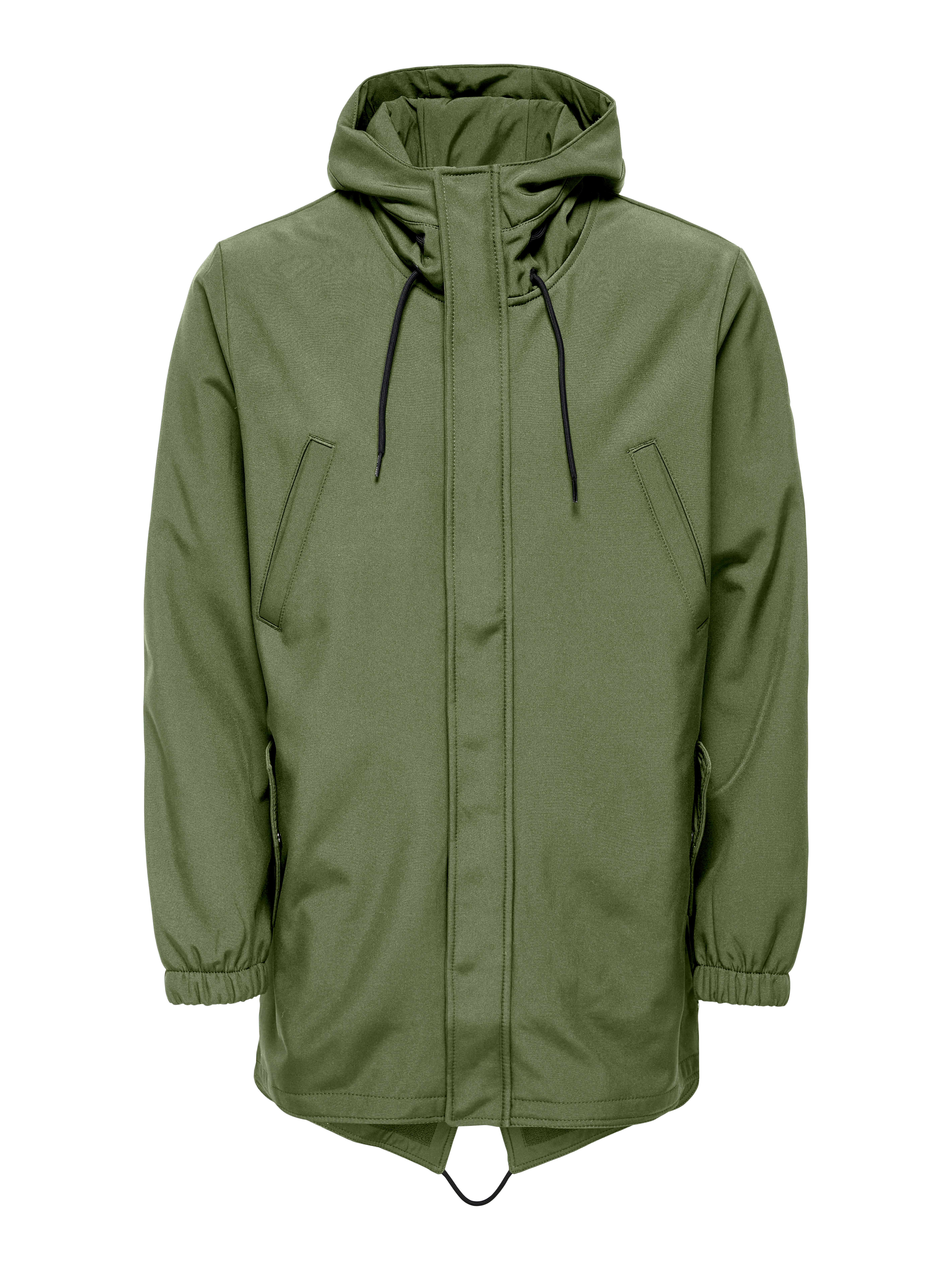 Long softshell jacket | Dark Green | ONLY & SONS®