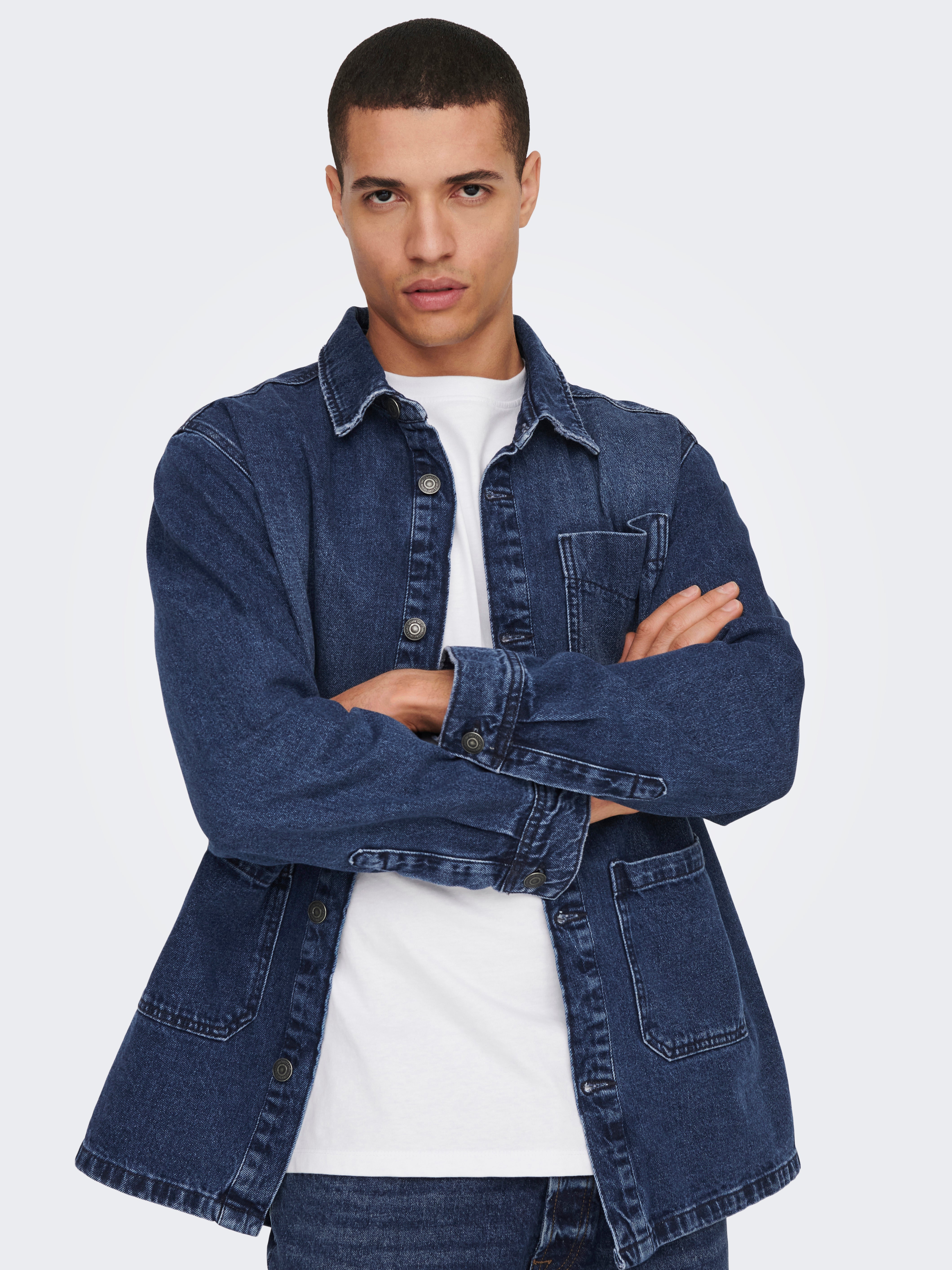 Denim shacket with 30% discount! | ONLY & SONS®
