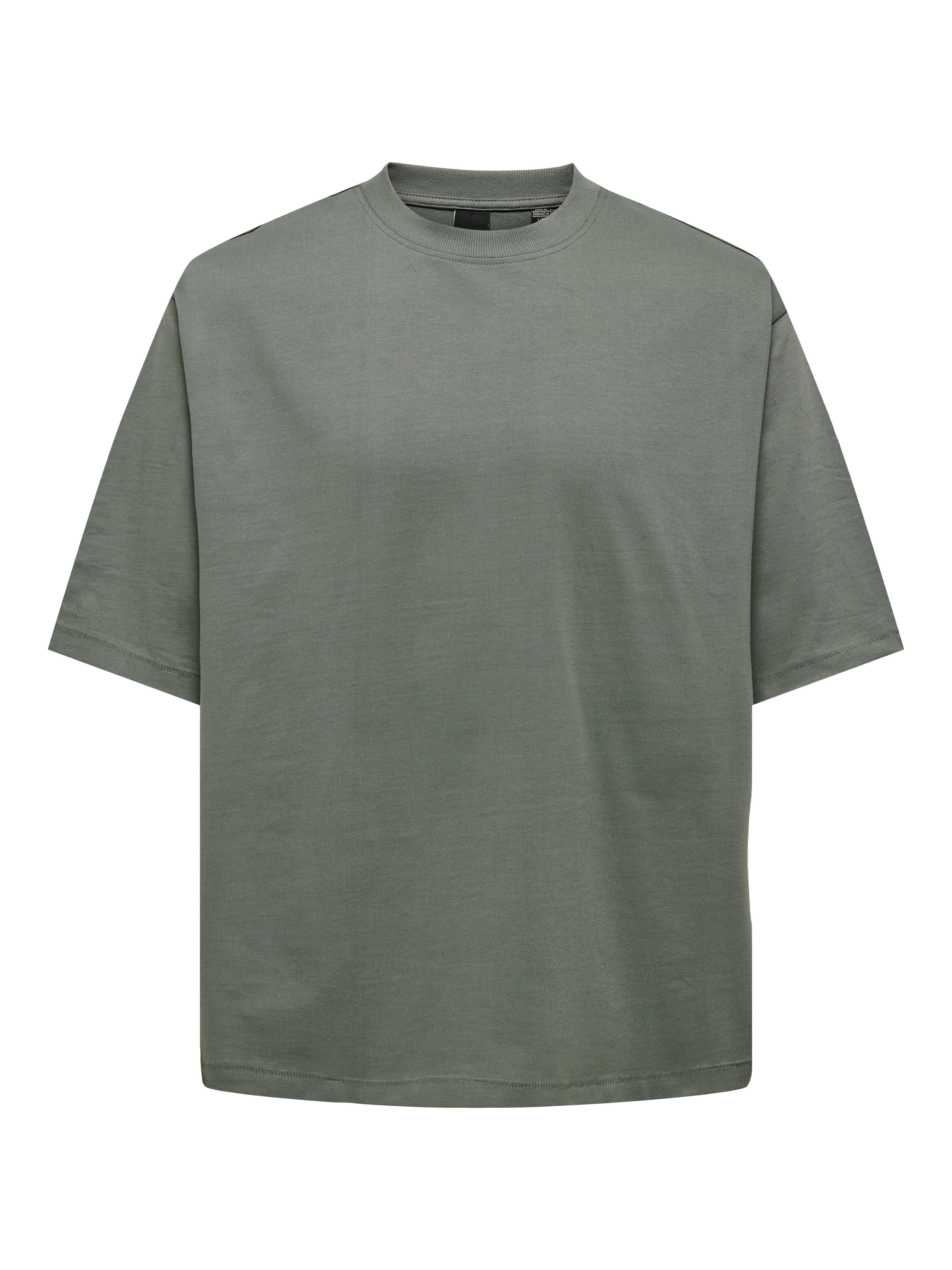 Camisetas Corte oversized Cuello redondo | Gris oscuro | ONLY & SONS®
